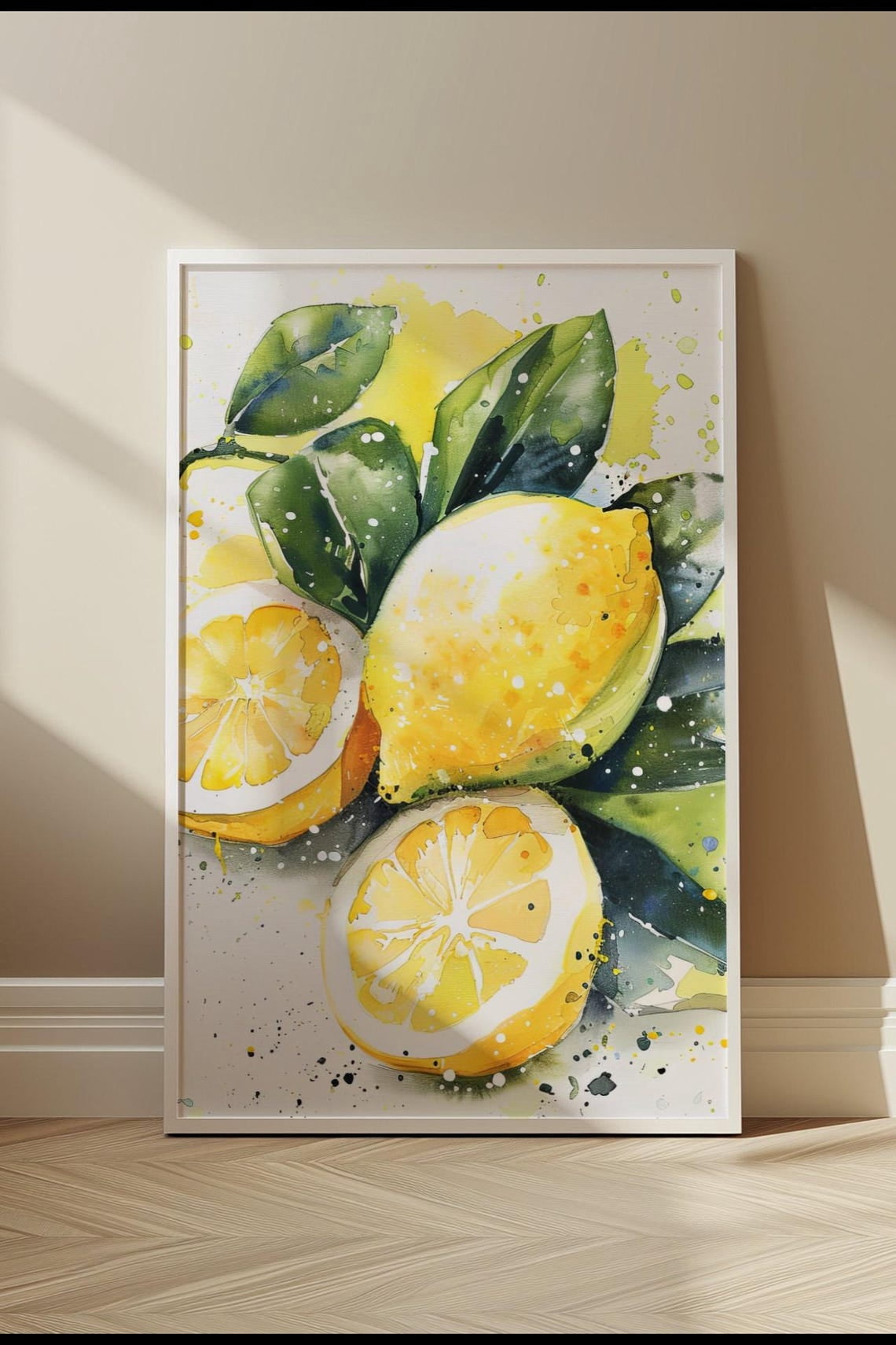 Fresh Lemons Wall Art Home Decor Lemon Poster Poster, Unframed Size ...