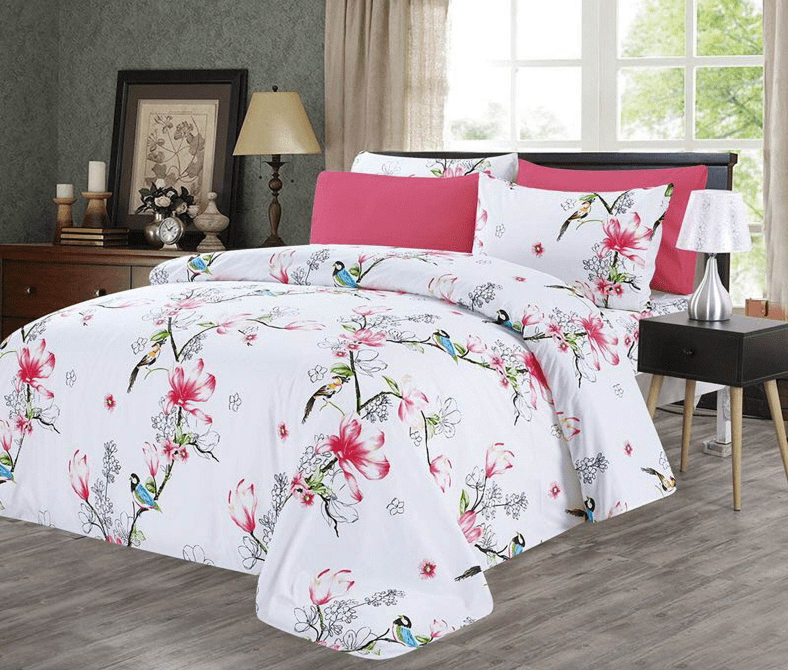 Fresh Linen Collection 1800 Super Soft Printed Sheet Set with BONUS ...