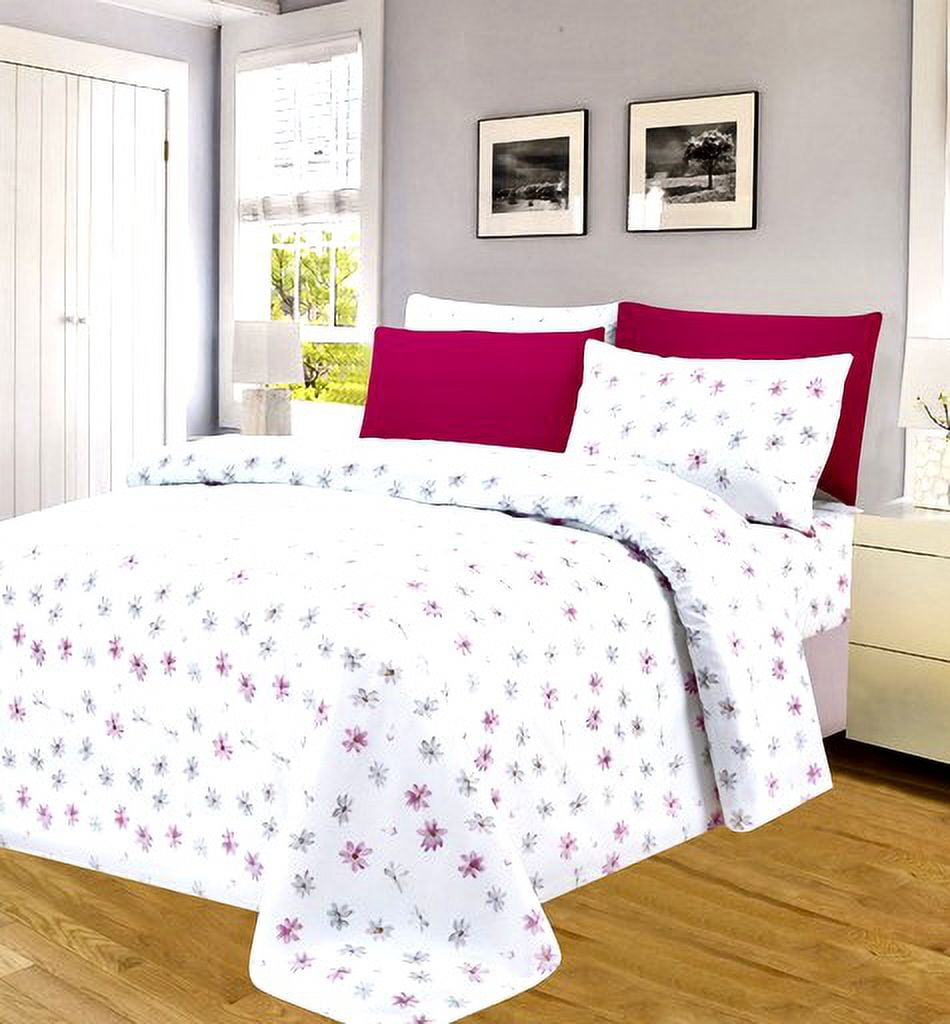 Fresh Linen Collection 1800 Super Soft Printed Sheet Set with BONUS ...