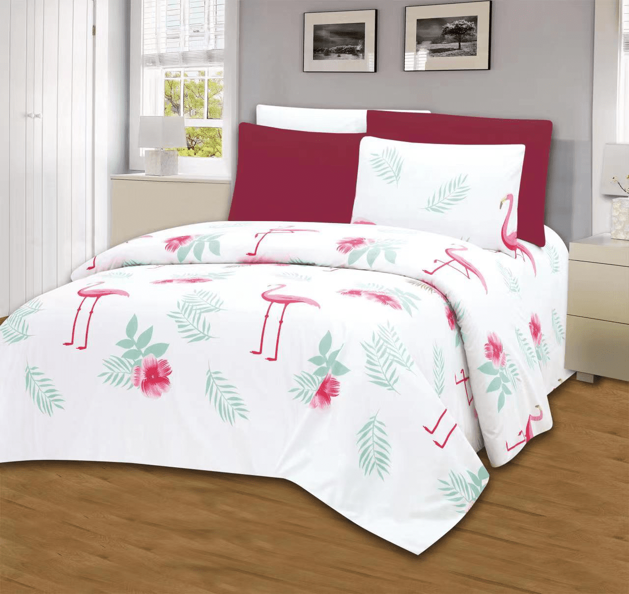 Fresh Linen Collection 1800 Super Soft Printed Sheet Set with BONUS ...