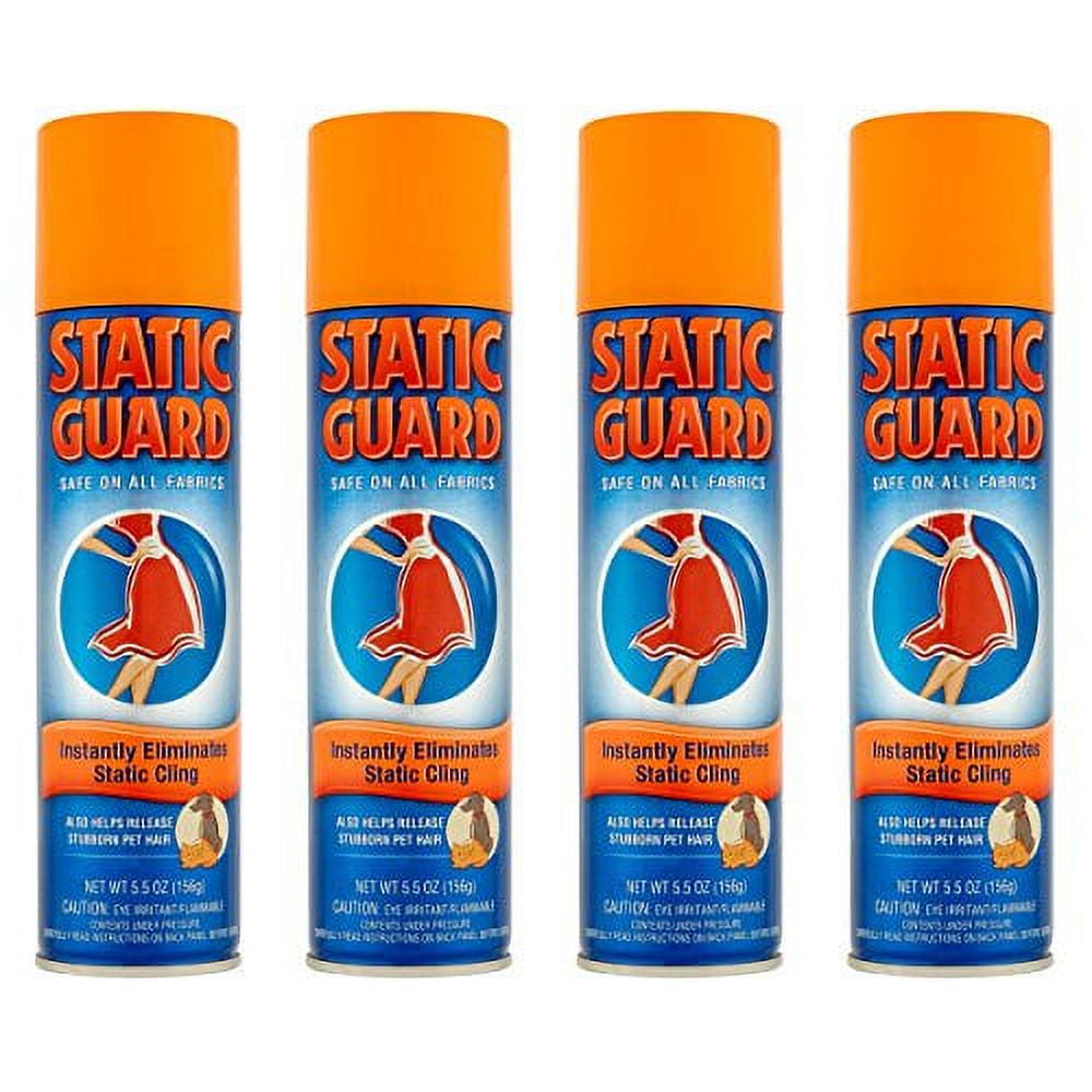 Static Guard Anti-Static Spray, Fresh Linen Scent, Fabric Free, 5.5 Oz - 4 pack - Walmart.com