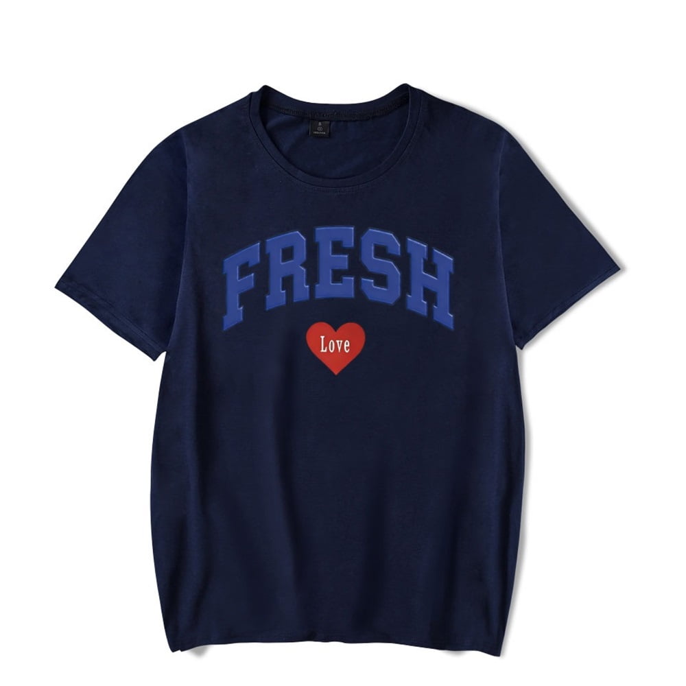 Fresh Love Logo Merch T-shirt New Print Round Neck Short Sleeve Unisex ...