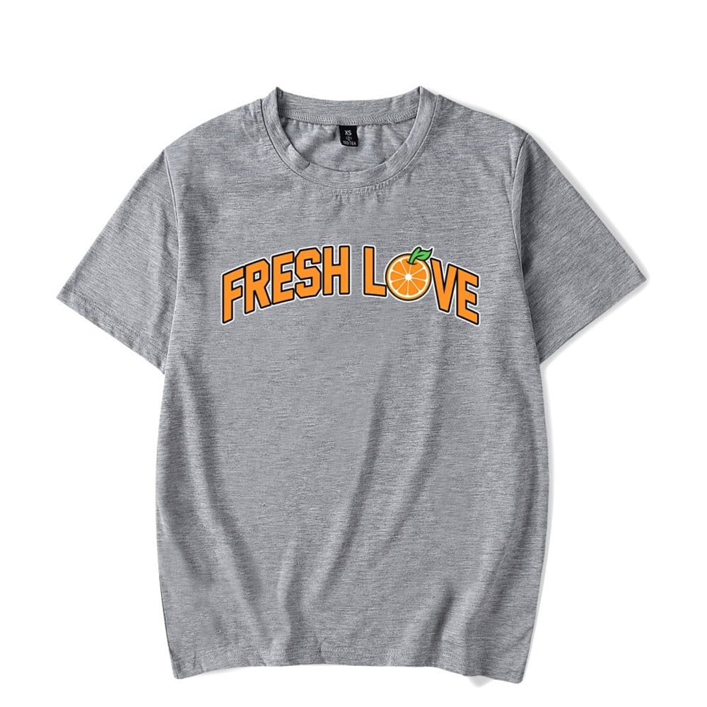 Fresh Love Merch New Logo T-Shirt Summer Streetwear Harajuku Tshirt ...