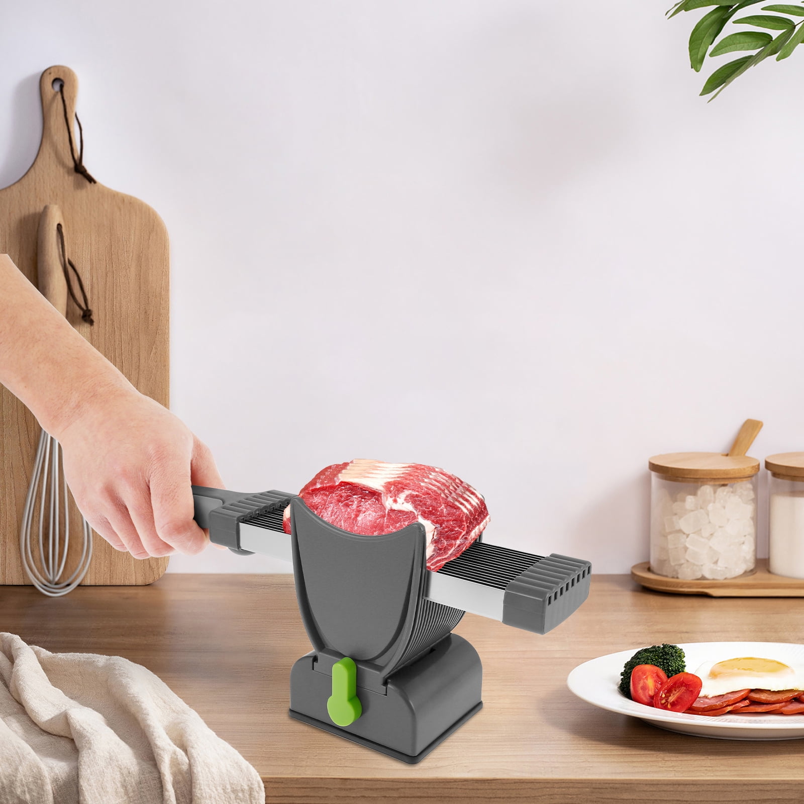 Fresh Meat Slicer Stainless Steel Manual Fresh Meat Cutter Efficient ...