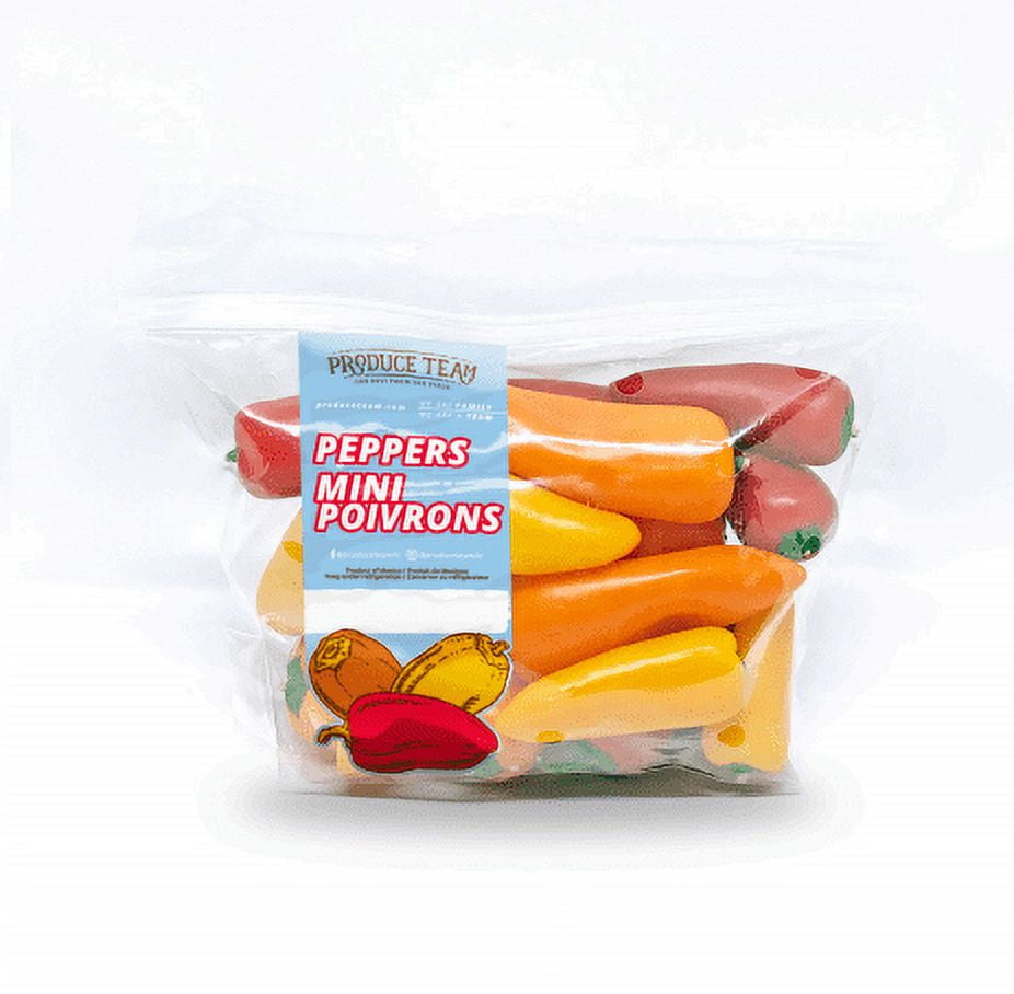 Fresh Mini Sweet Peppers 1 lb Bag - Walmart.com