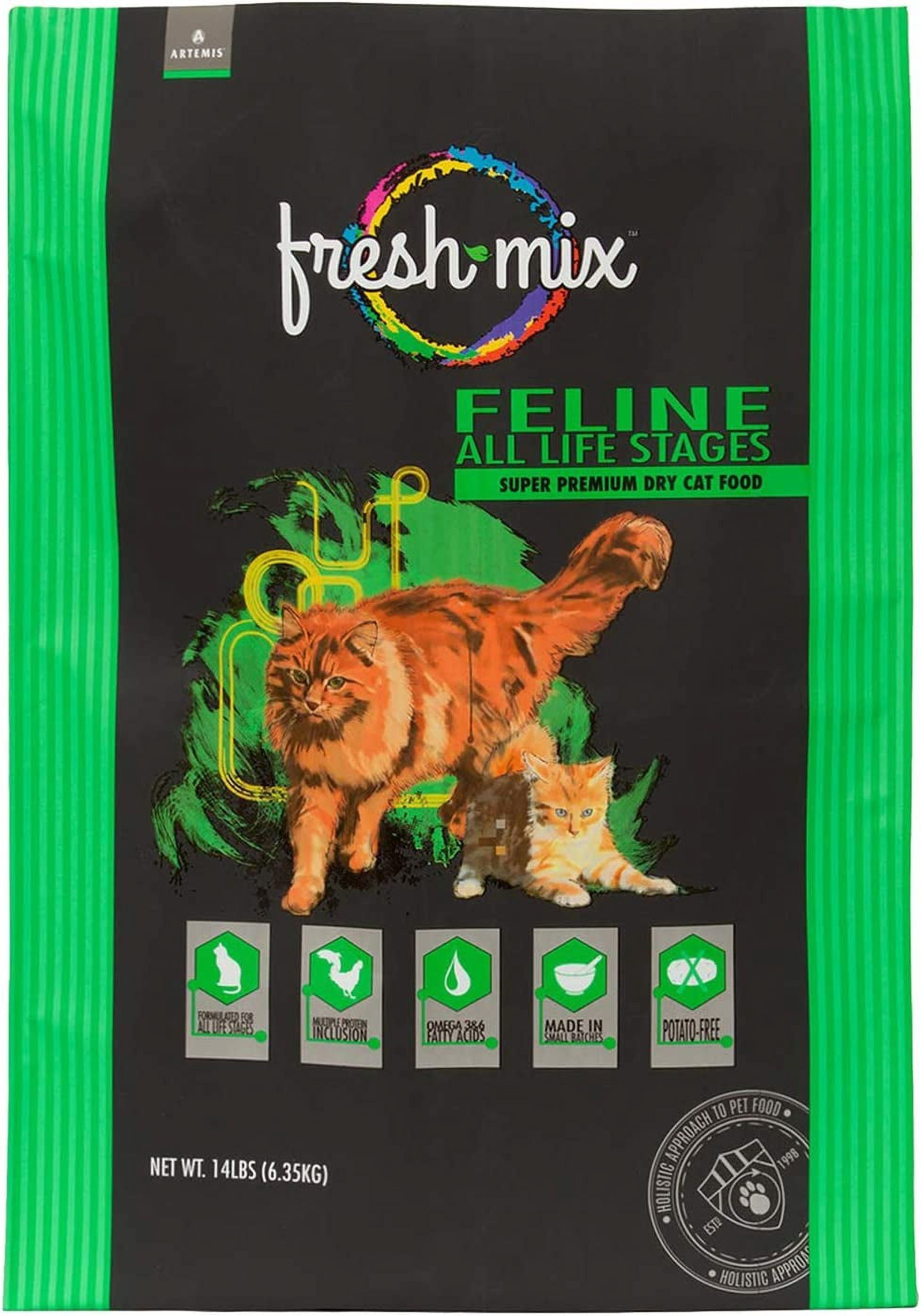 Fresh Mix Dry Cat Food – Premium Meat Fruit Veggie Recipe Health ...