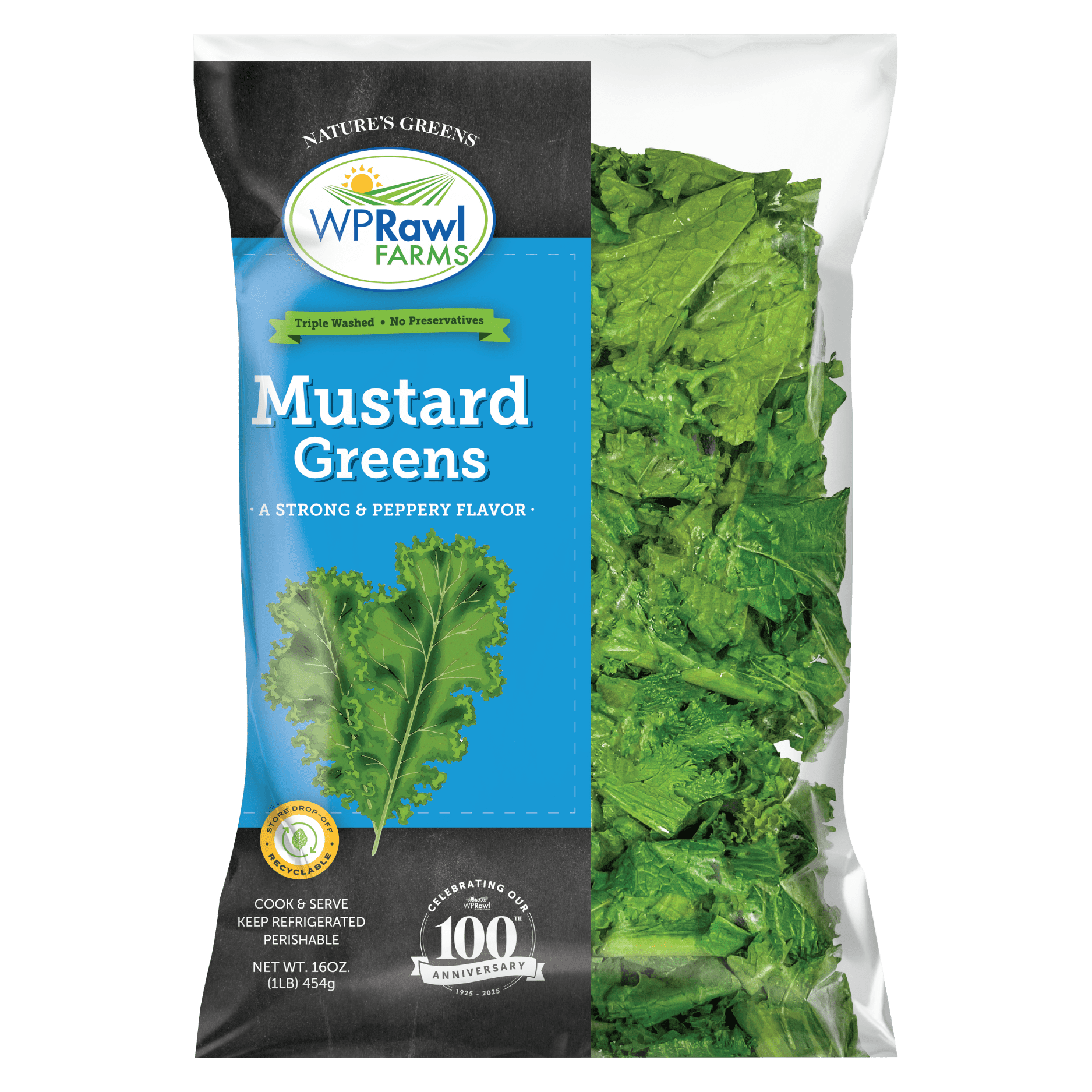 Fresh Mustard Greens, 16 oz - Walmart.com