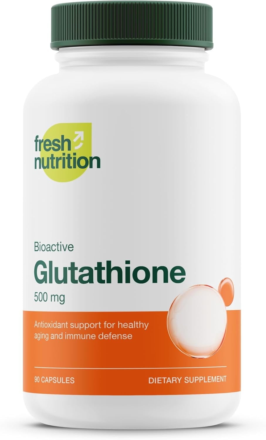 Fresh Nutrition Glutathione Supplement - Strongest DNA Verified - 500mg ...