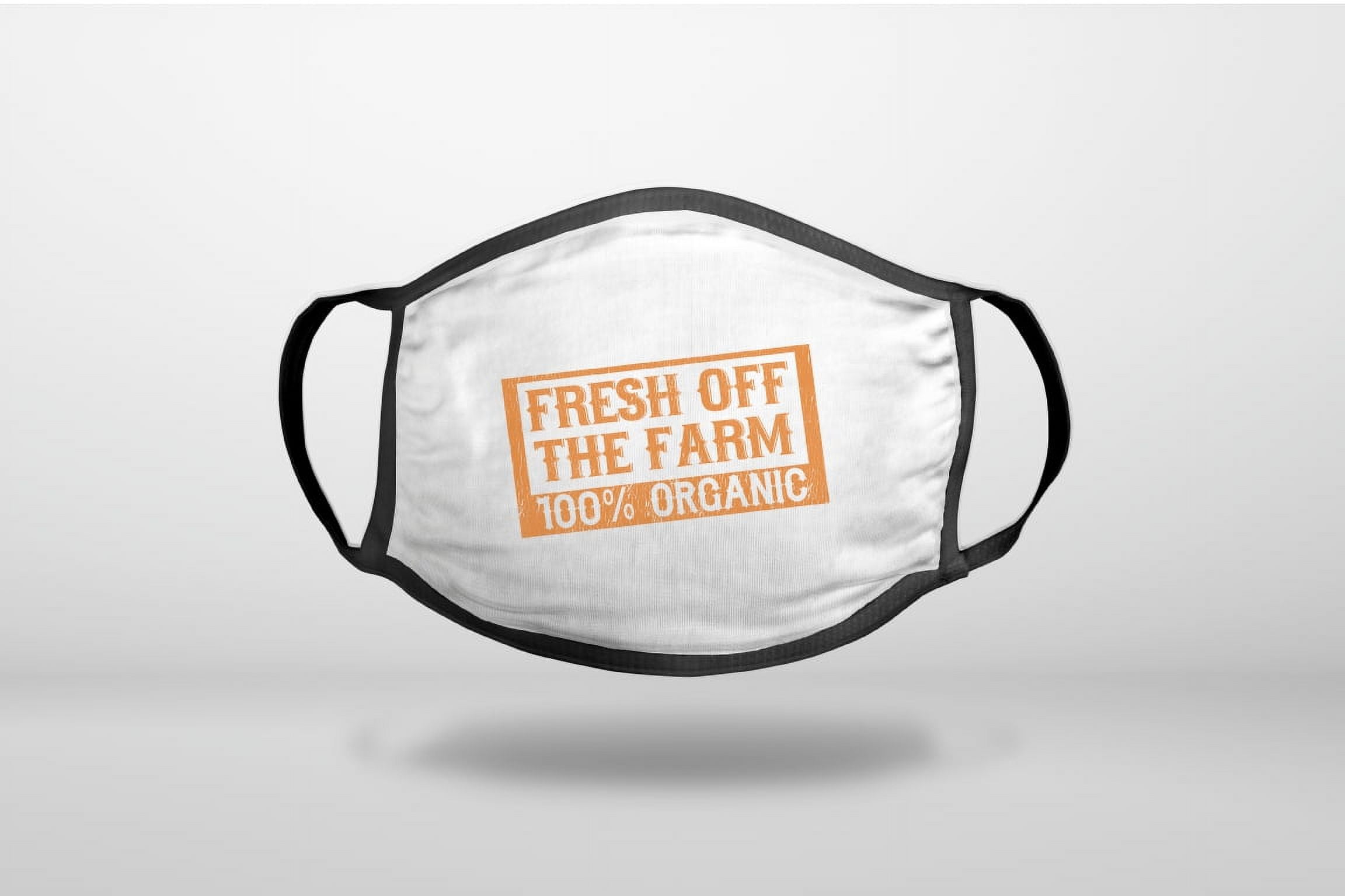 Fresh Off the Farm 100% Organic - 3-Ply Reusable Soft Face Mask ...