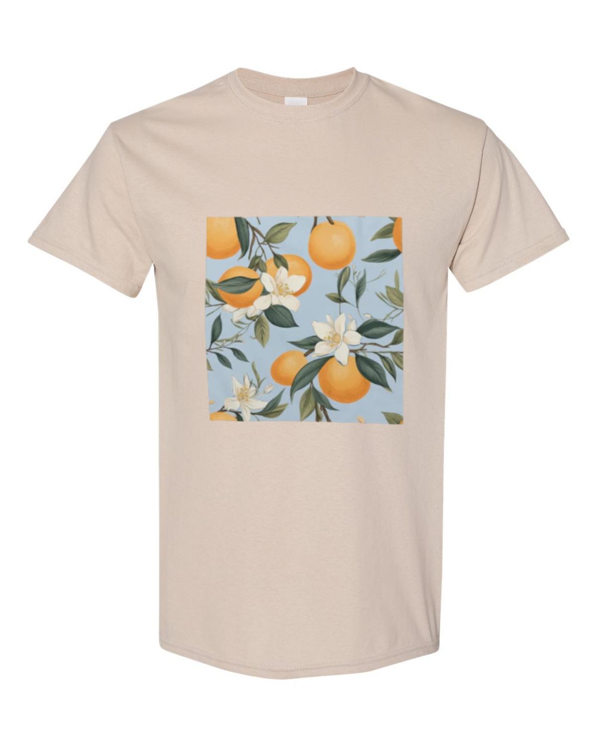 Fresh Oranges In Blossom Tree Botanical Garden T-Shirt, for men & women ...