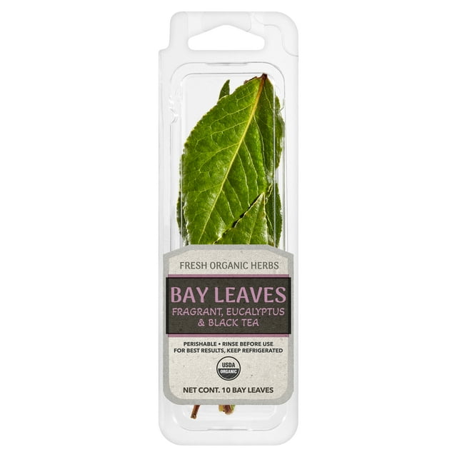 Fresh Organic Bay Leaves, 0.25 oz Clamshell - Walmart.com