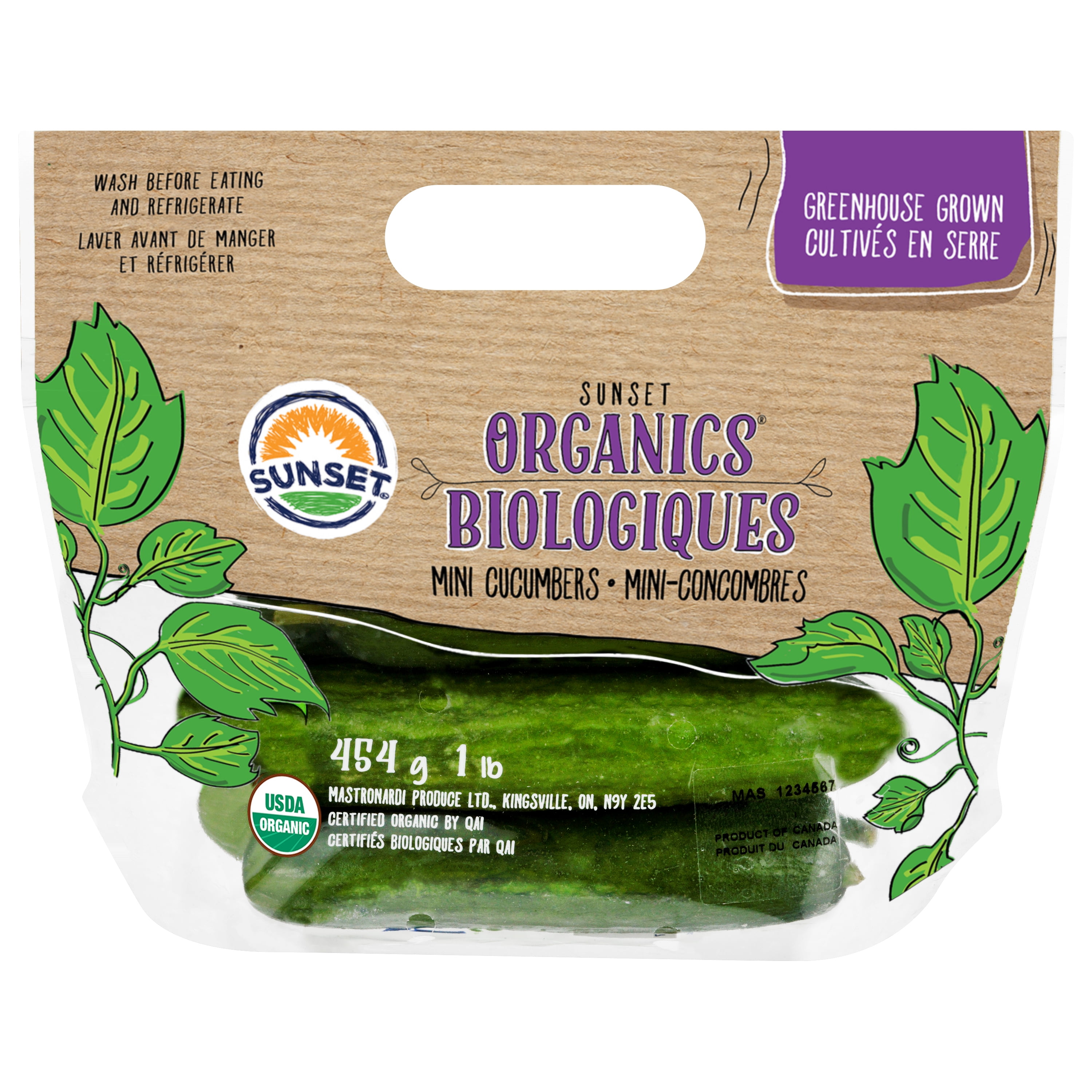 Fresh Organic Mini Cucumbers - Walmart.com