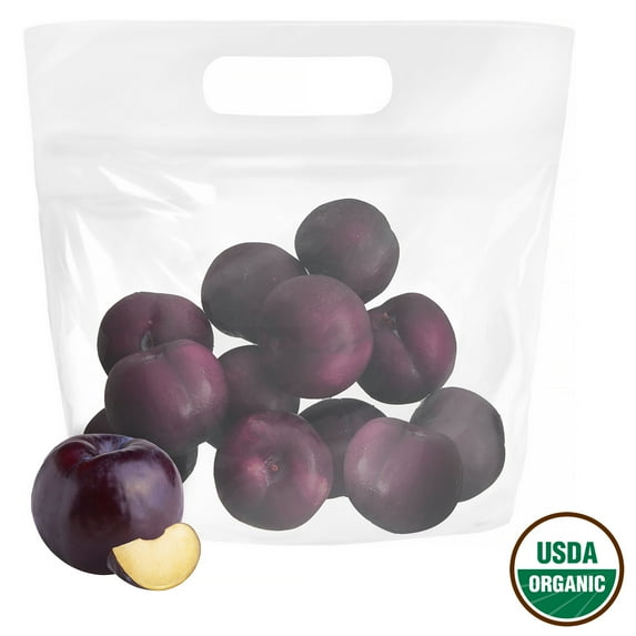 Fresh Organic Plums, 2 lb Bag - Walmart.com