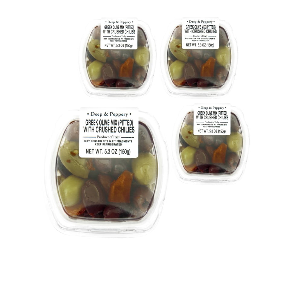 Fresh Pack Greek Olive Mix with Chiles (4 Pack) - Walmart.com