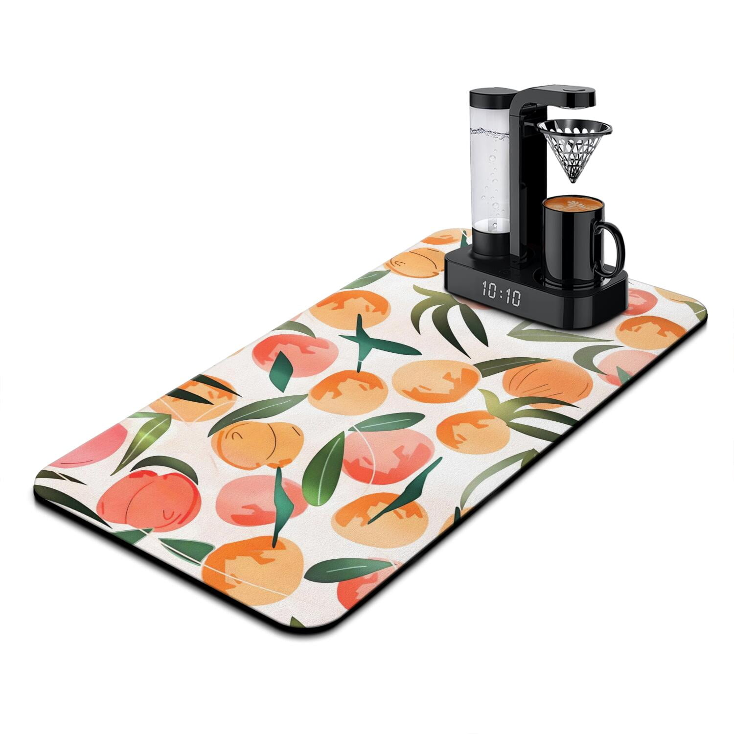 Fresh Peach Aesthetic Coffee Maker Pad - Strong Water Absorption Mat ...