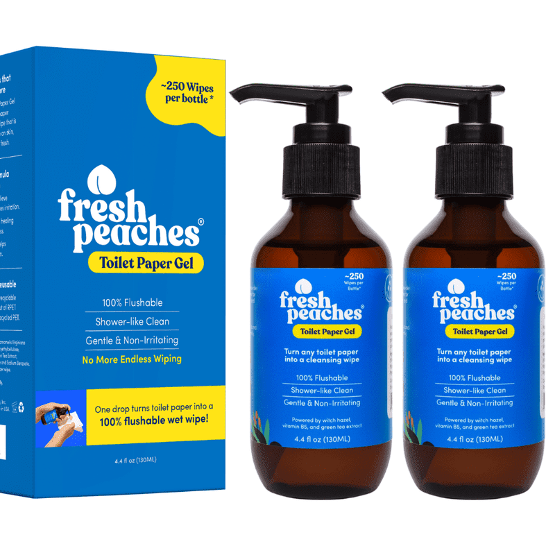 Fresh Peaches Toilet Paper Gel, Wet Wipe Alternative - Dermatologist ...