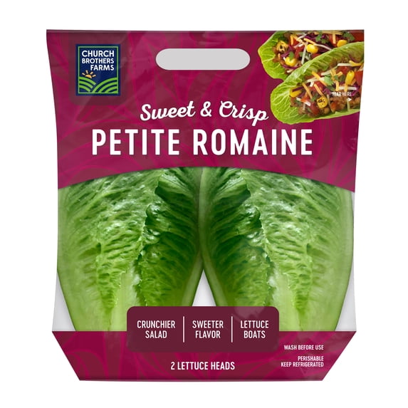 Fresh Produce, Petite Romaine Lettuce, 2 Count Bag - Walmart.com