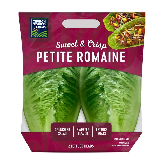 Fresh Petite Romaine Lettuce, 2 Count - Walmart.com