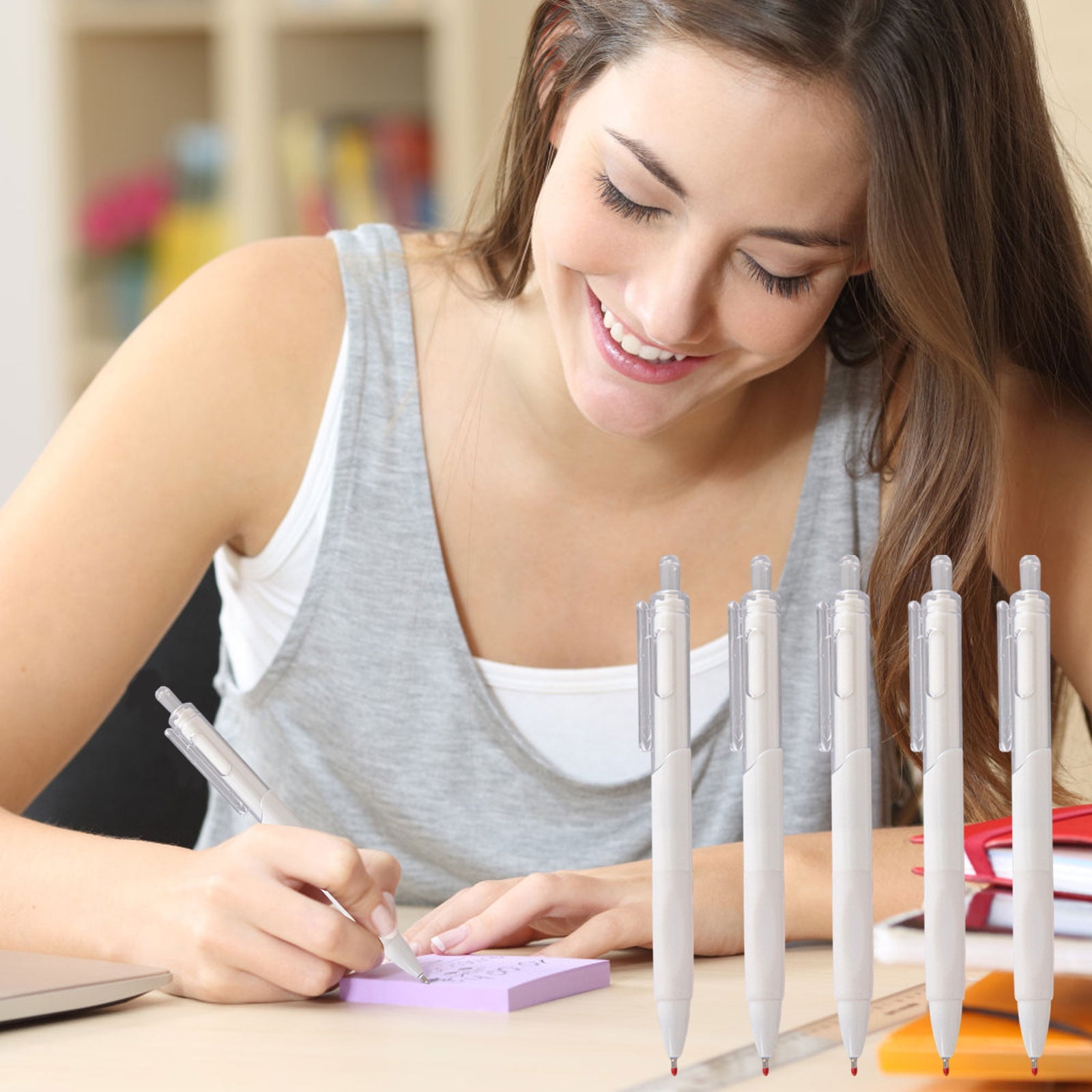 Fresh Picks, Gel Ink Pens, 5 Pcs 0.5mm Fine Point, Smooth Writing ...