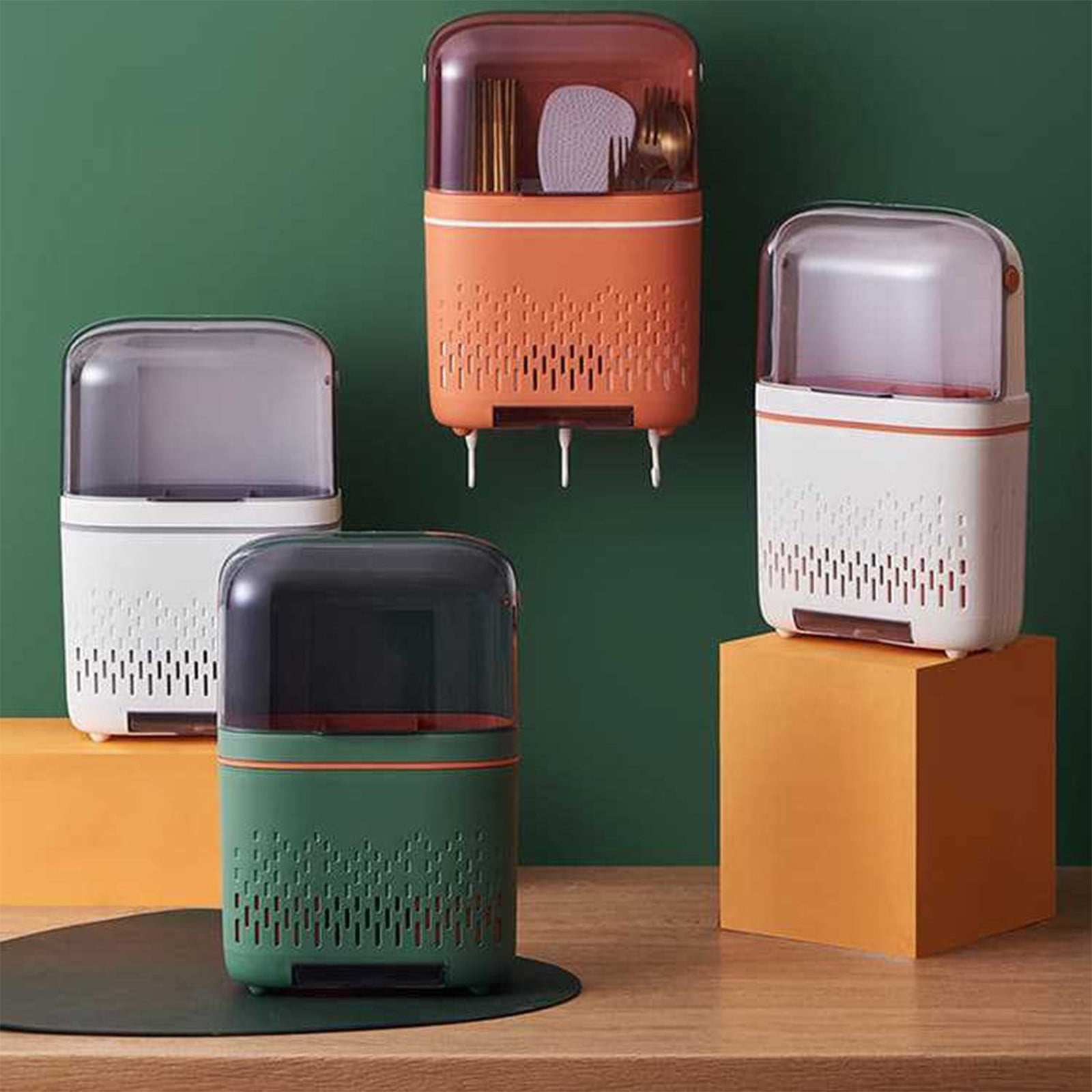 Fresh Picks, Plastic Cutlery Organizer, Wall Mounted Chopstick Holder ...