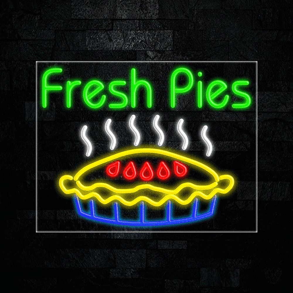 Fresh Pies LED Neon Sign 28"L x 22"H #31713 - Walmart.com