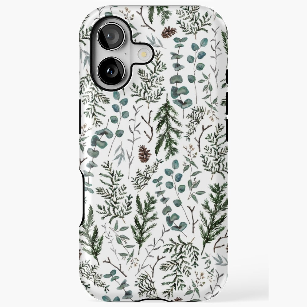 Fresh Pine Eucalyptus Greenery Winter Botanical Case for iPhone 17 11 ...