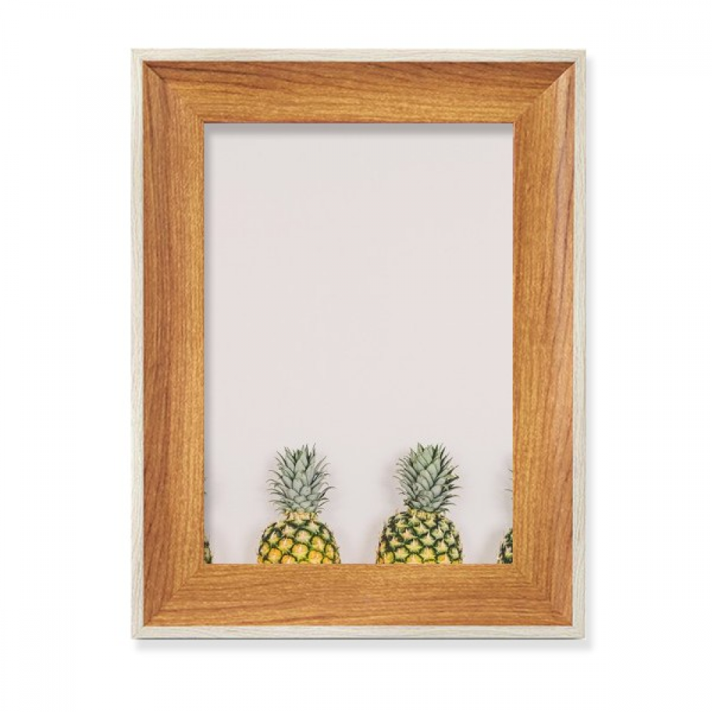 Fresh Pineapple Fruit White Wall Desktop Wooden Photo Frame Display ...