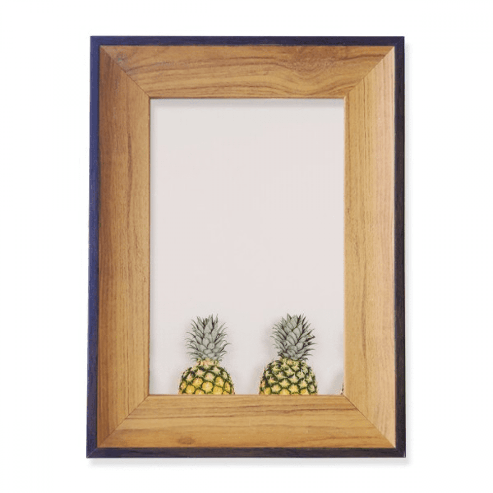Fresh Pineapple Fruit White Wall Photo Frame Exhibition Display Art ...