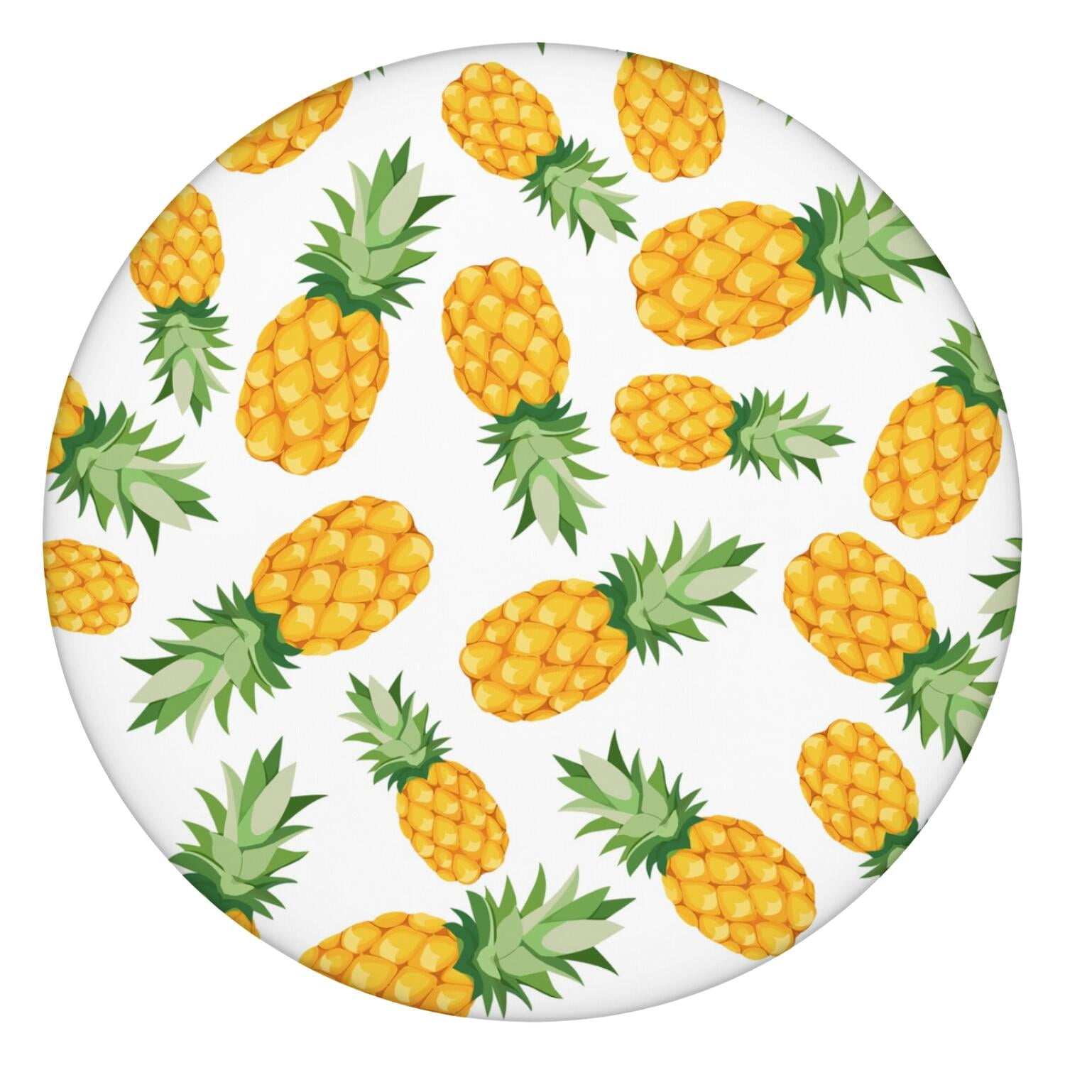 Fresh Pineapple Tablecloth Hawaiian Print Tropical Fruit Pattern Yellow ...
