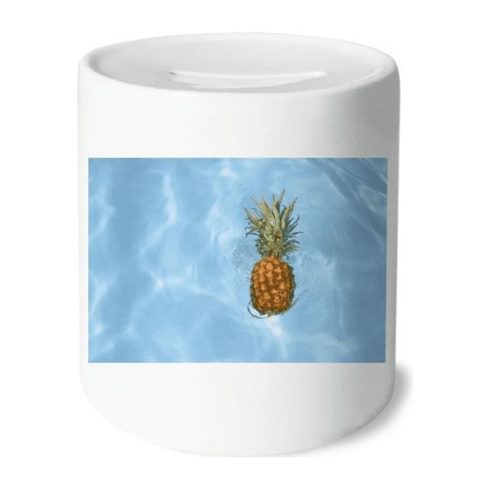 Fresh Pineapple Tropical Fruit Picture Money Box Cerac Coin Case Piggy ...