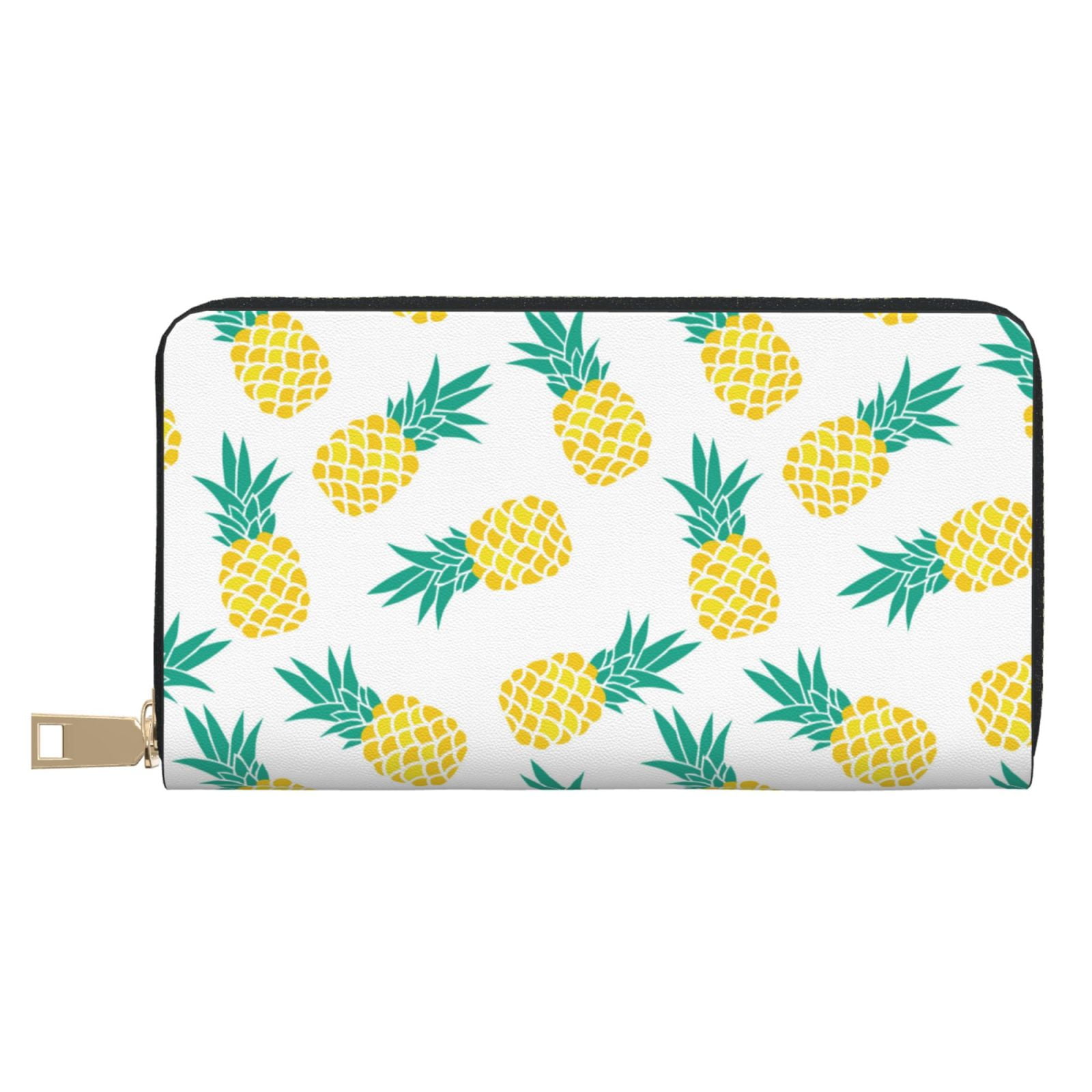 Fresh Pineapple Wallet Women, Leather Bifold Multi Card Wallet, Women's ...