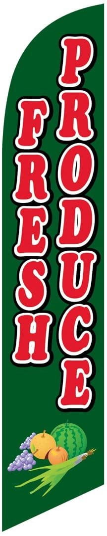 Fresh Produce Feather Banner Swooper Flag, Replacement Flag Only ...