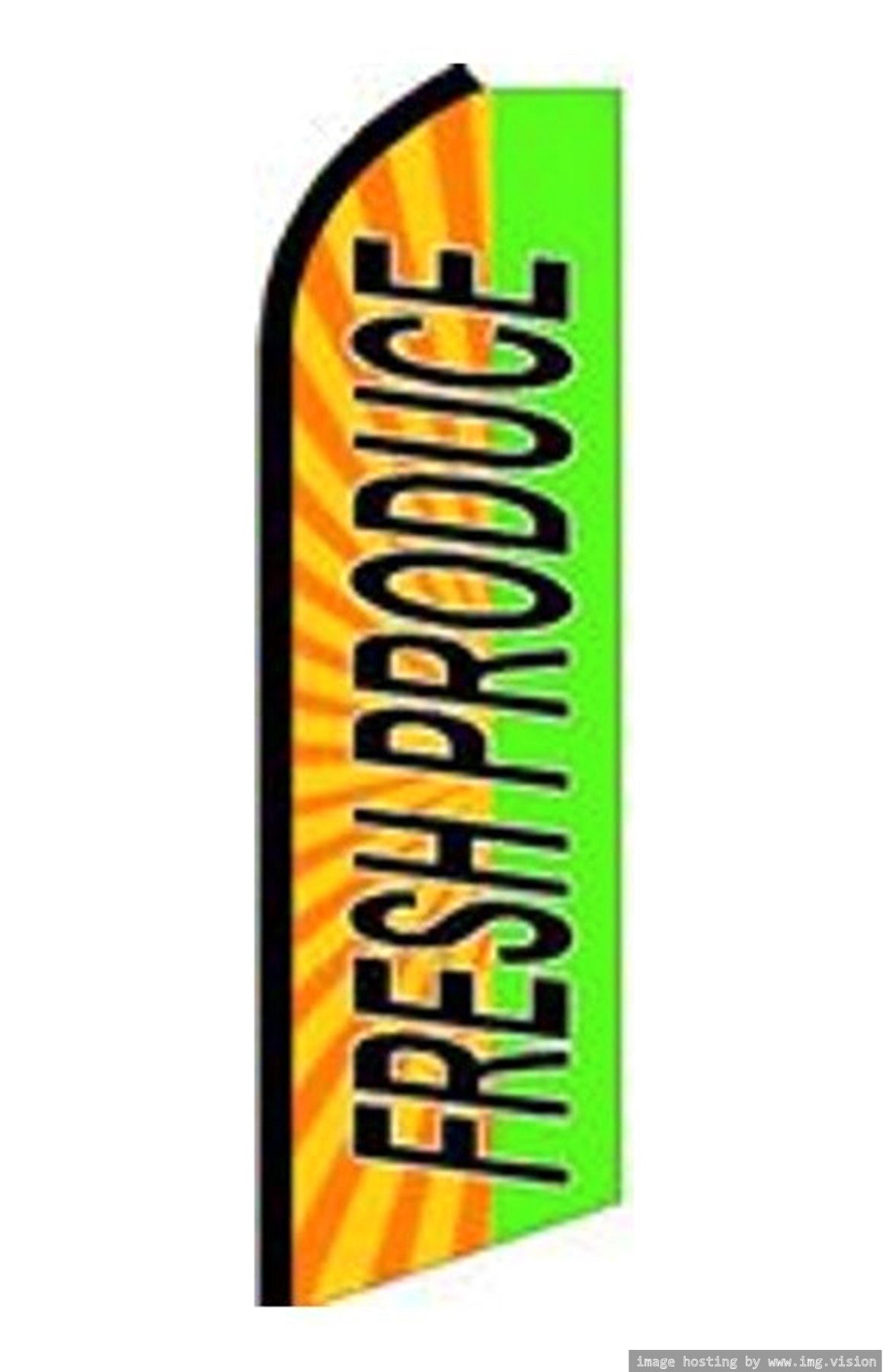 Fresh Produce Swooper flag Without Pole Advertisement /Business Flags ...