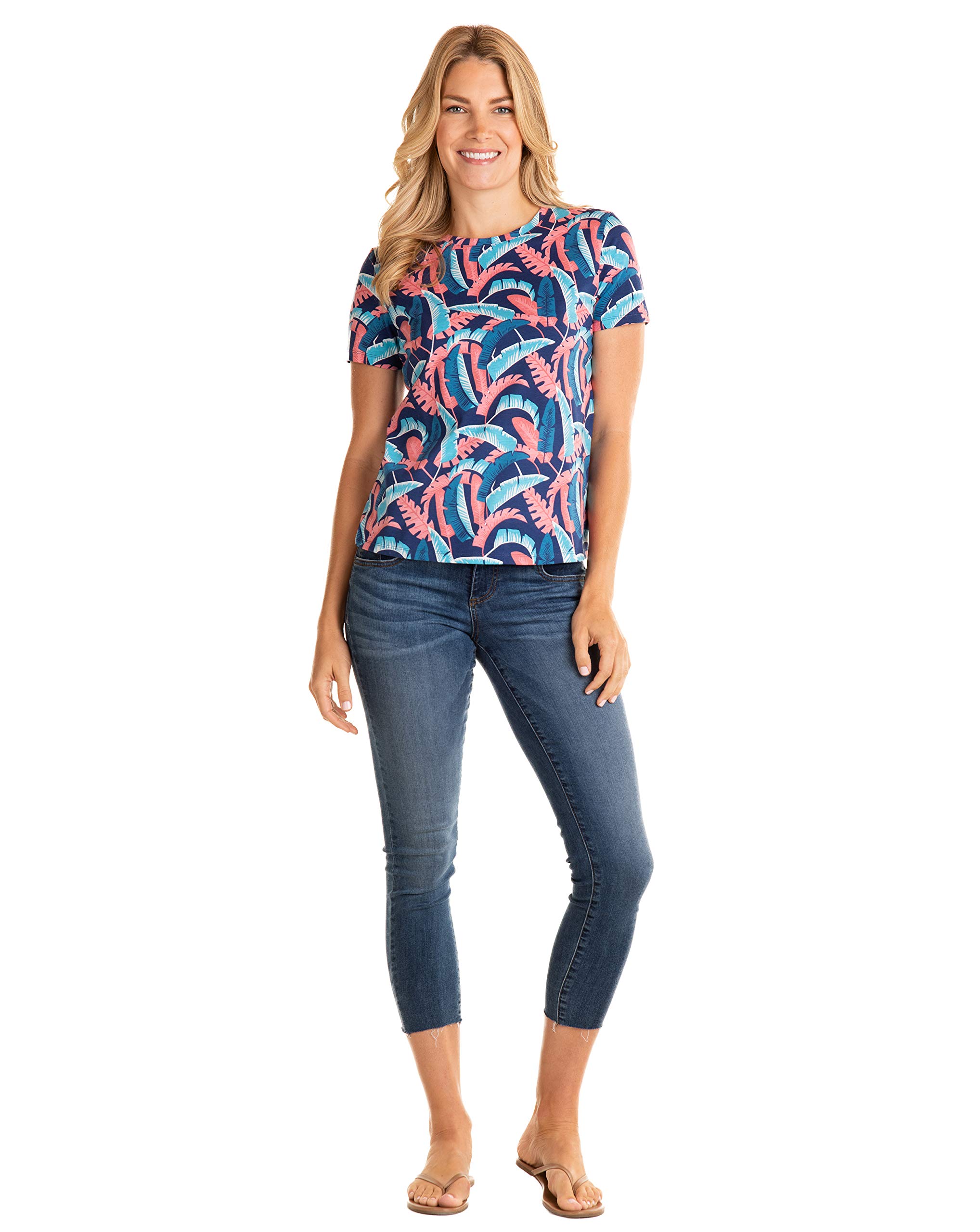 Fresh Produce Womens Comfortable Casual Summer Short Sleeve Scoop Neck ...