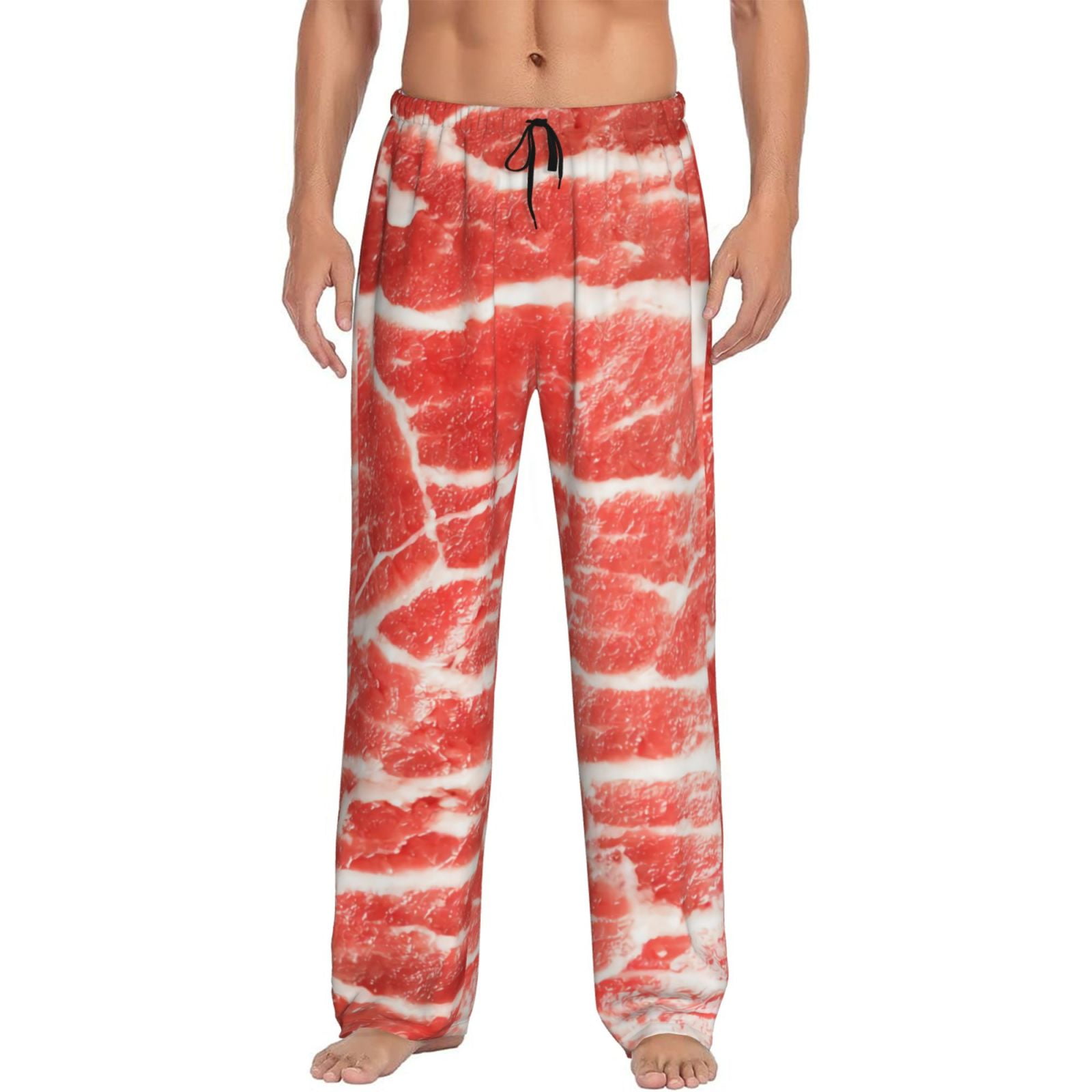 Fresh Raw Lamb Mutton Meat Men's Pajama Pants Soft Breathable Sleep ...