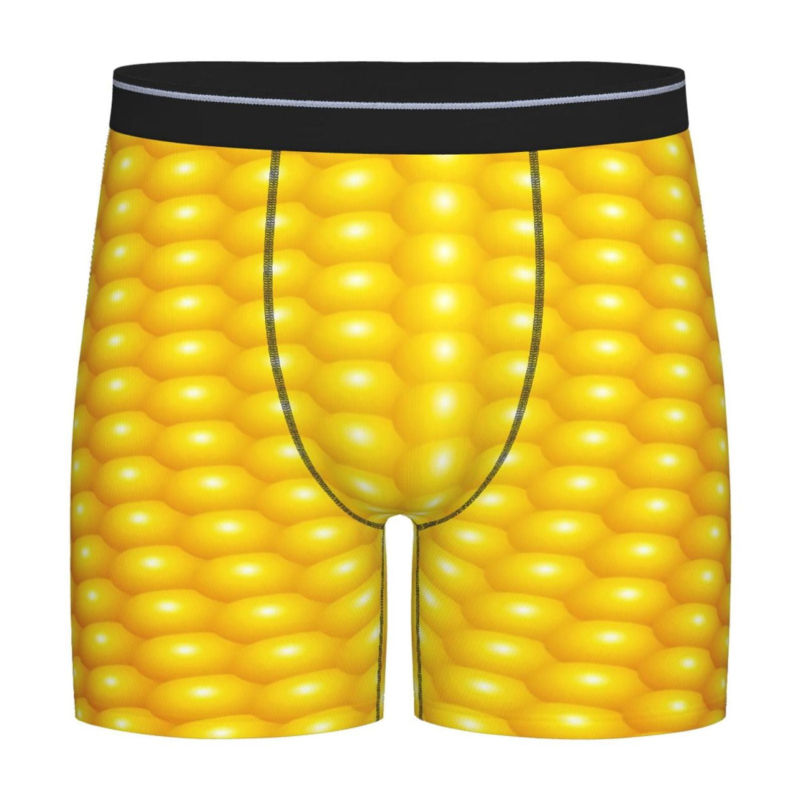 Fresh Ripe Corn Cobs Pattern Men's Underwear Boxer Briefs Soft Stretch ...