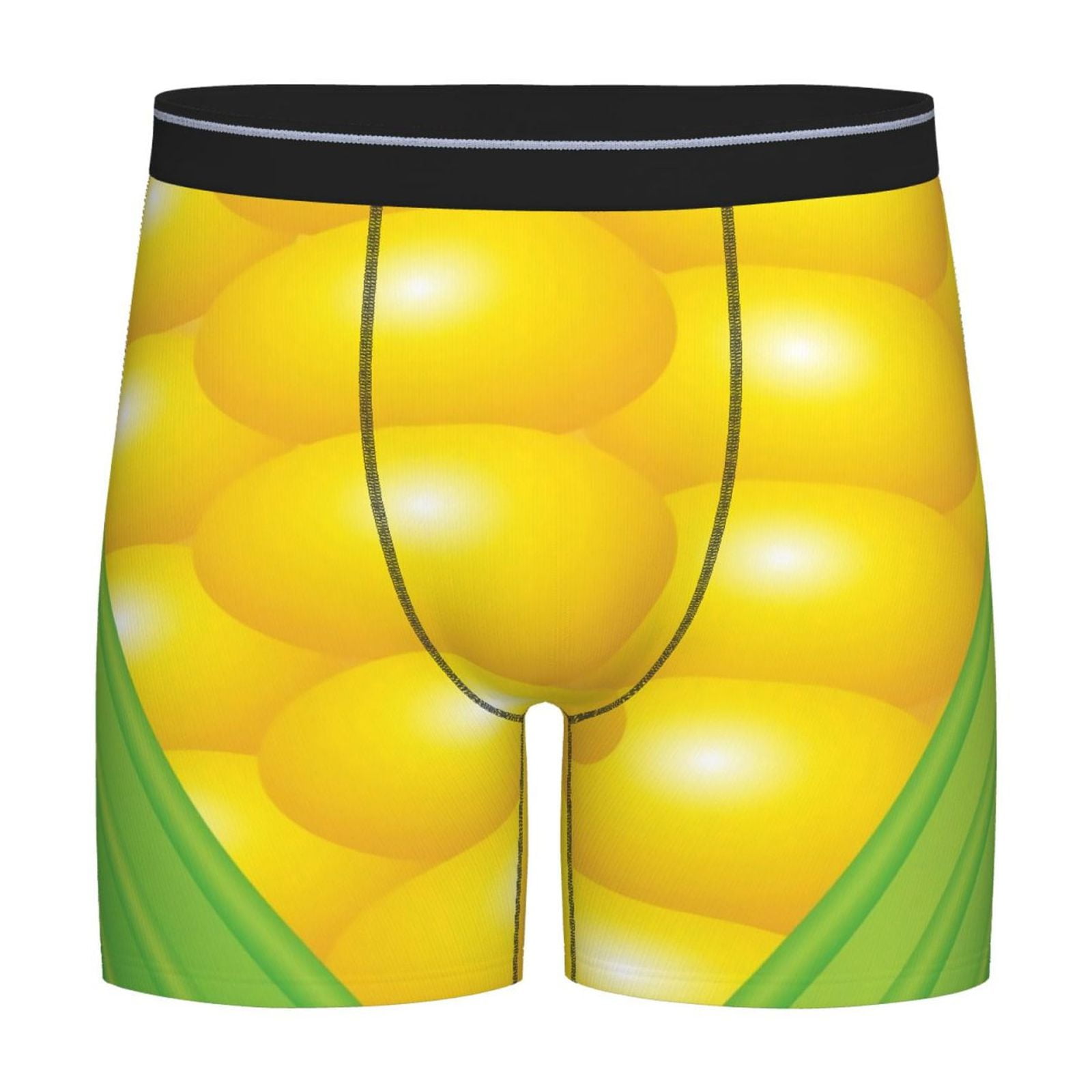 Fresh Ripe Corn Cobs Pattern Men's Underwear Boxer Briefs Soft Stretch ...