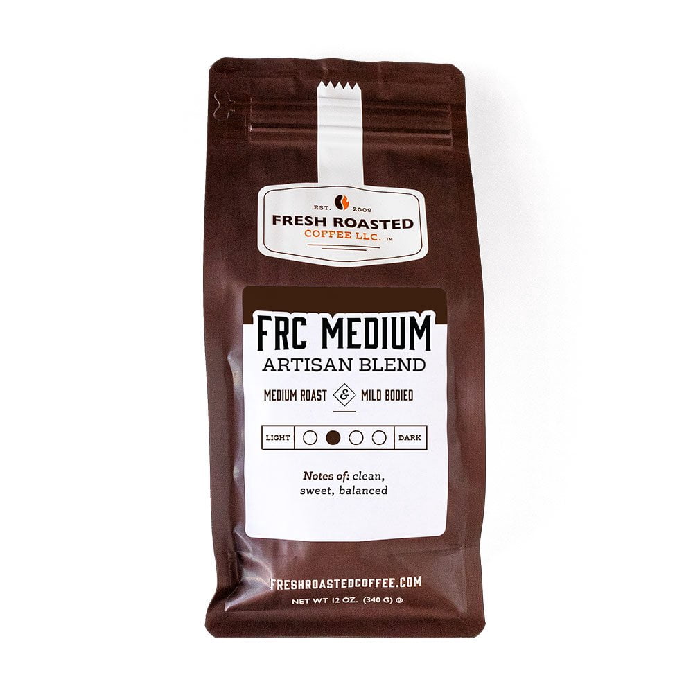 Fresh Roasted Coffee Artisian Blend, Kosher Whole Bean Coffee, Medium ...
