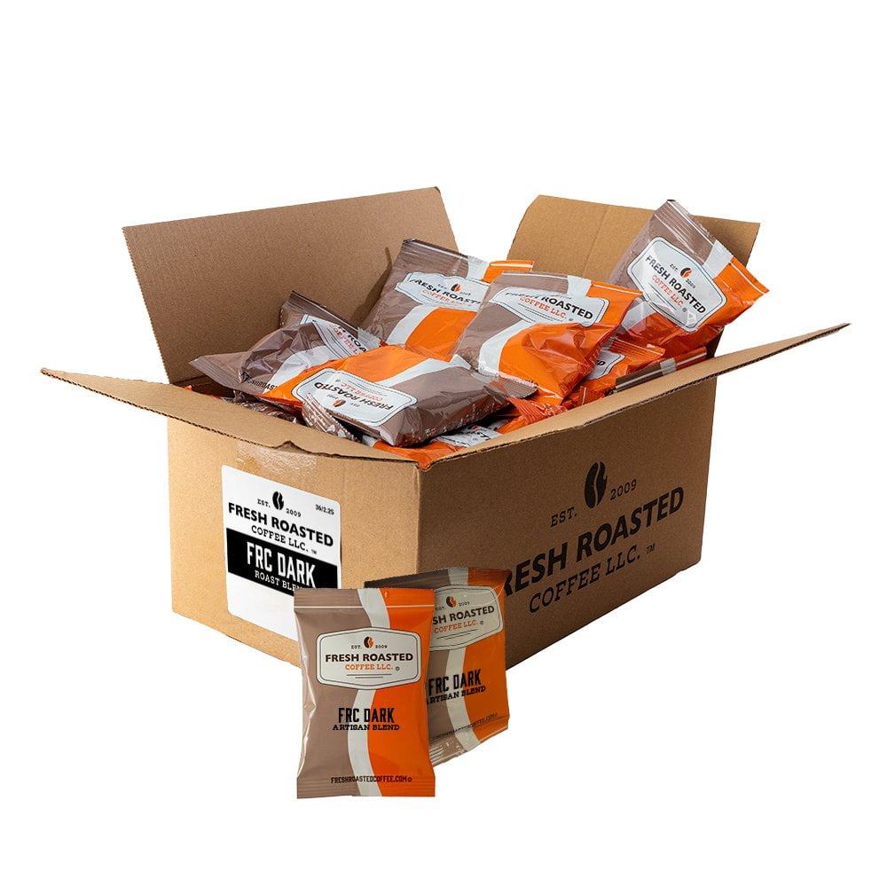 Fresh Roasted Coffee, Dark Roast Blend Portion Packs 2.25 oz packs, 36 ...