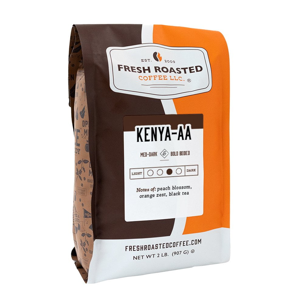 Fresh Roasted Coffee, Medium Roast Kenya AA Coffee, Drip Ground, 32 oz ...