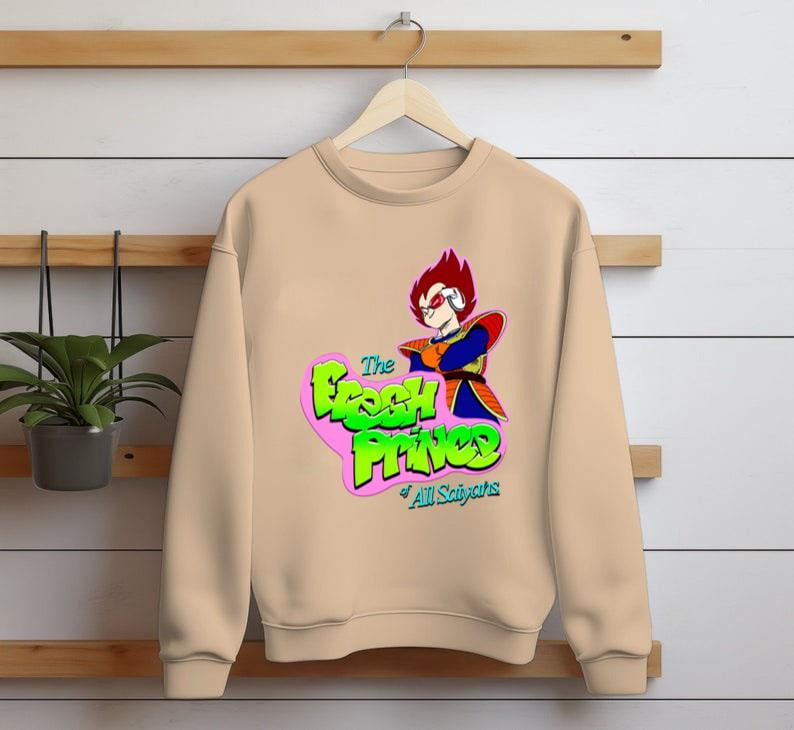 Fresh Saiyan Prince Shirt dragon T-Shirt fresh prince of bel air Saiyan ...