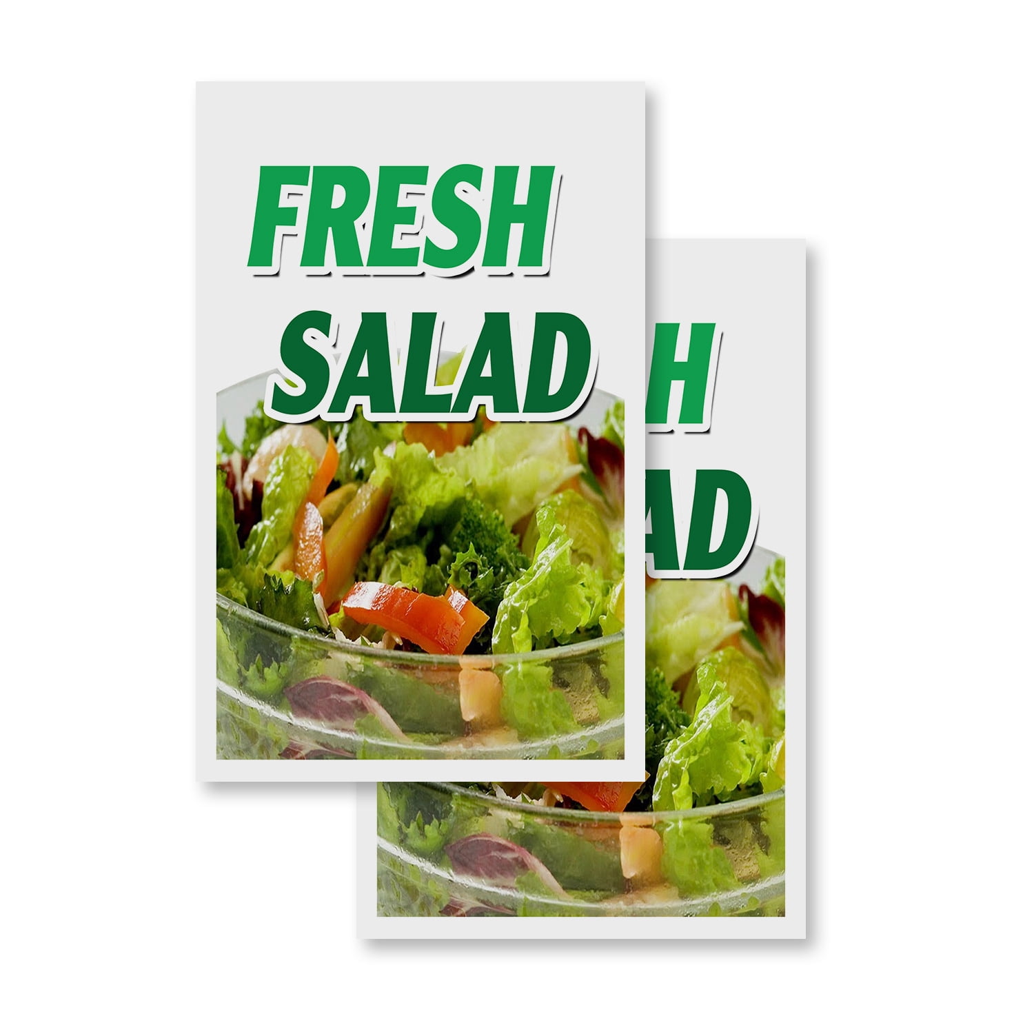 Fresh Salad (2-PACK) 24" x 36" Vinyl Decals | Sign Insert Peel & Stick ...