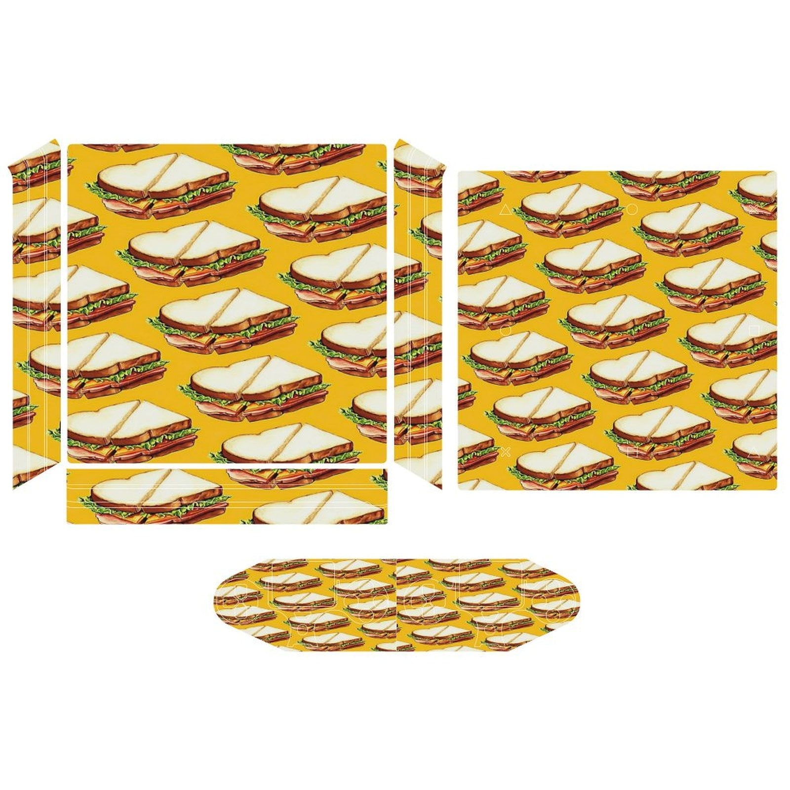 Fresh Sandwich Pattern PS4 Pro/PS4 Slim Skin Sticker For Console And ...