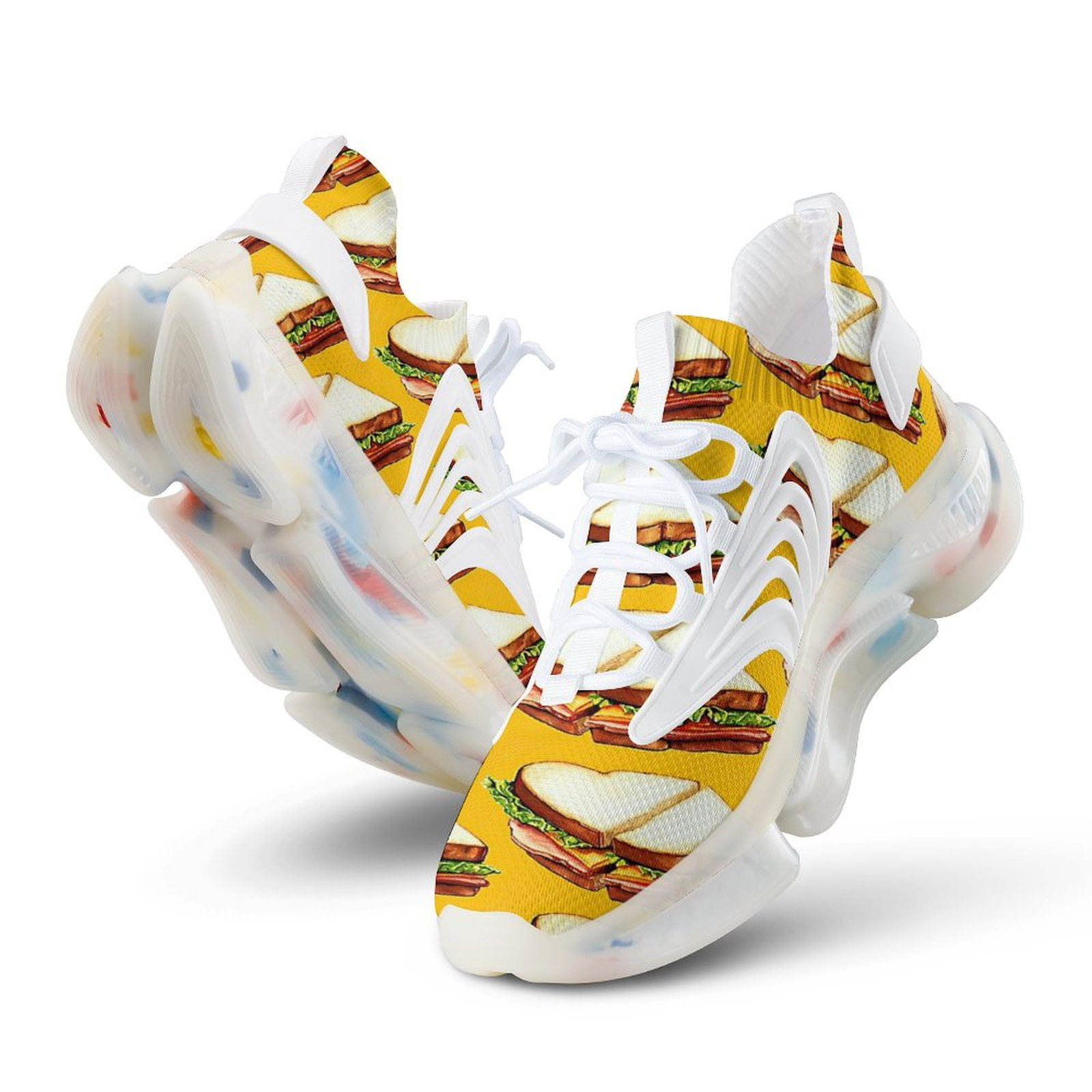 Fresh Sandwich Pattern Walking Shoes for Men Woman Lightweight Tennis ...