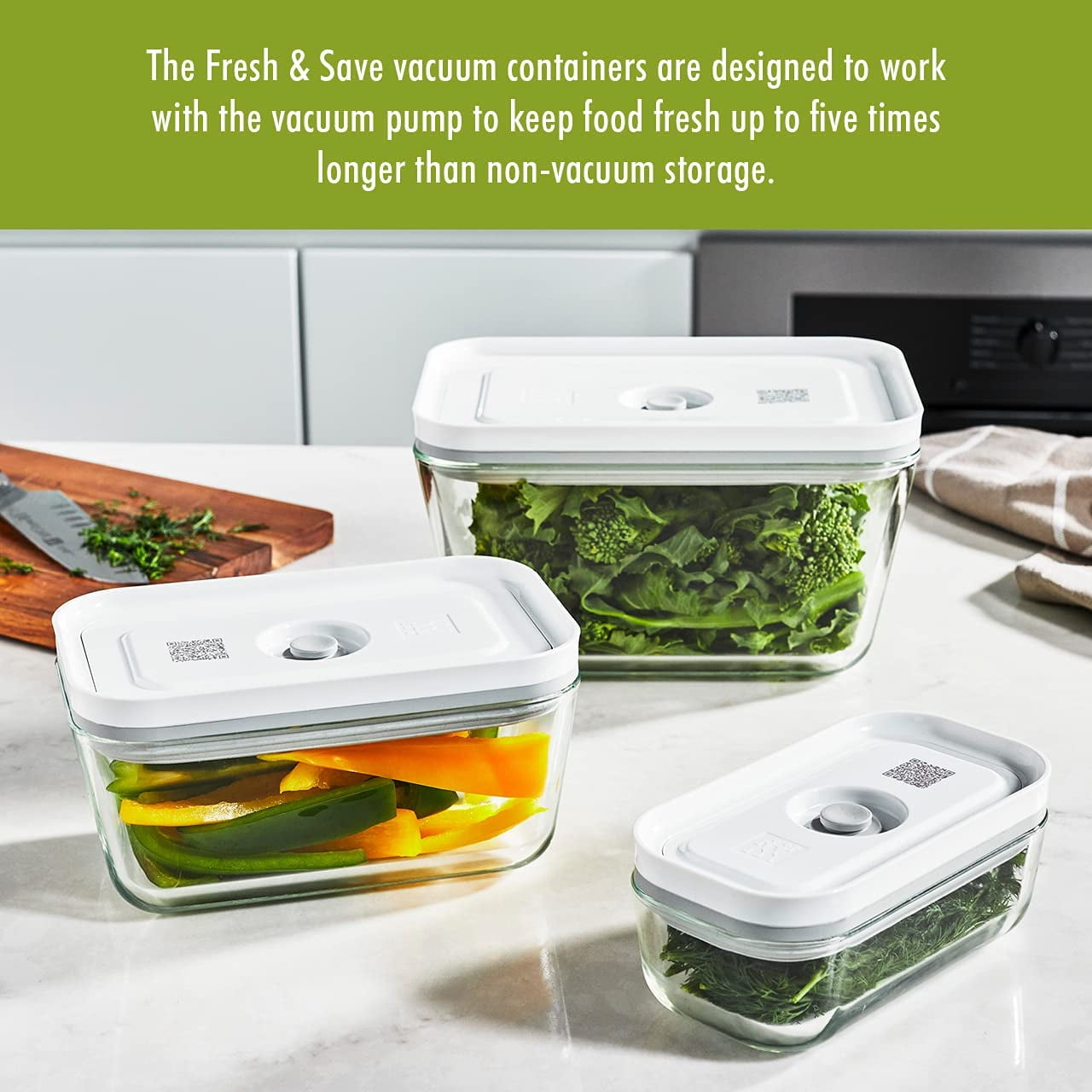 Fresh & Save 3-pc Glass Food Storage Container, Meal Prep Container ...