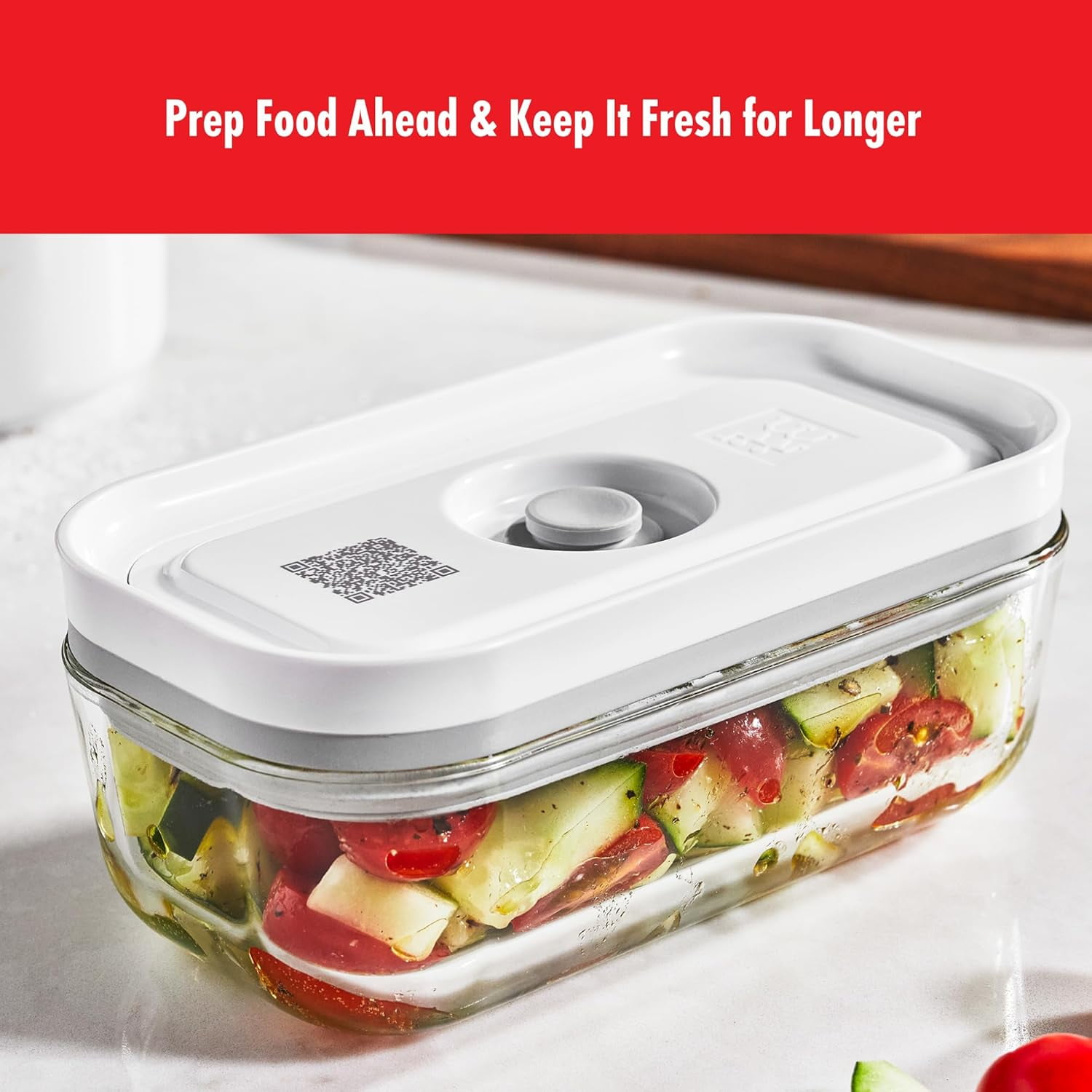 Fresh & Save 4-pc Small Glass Vacuum Sealer Food Storage Containers ...