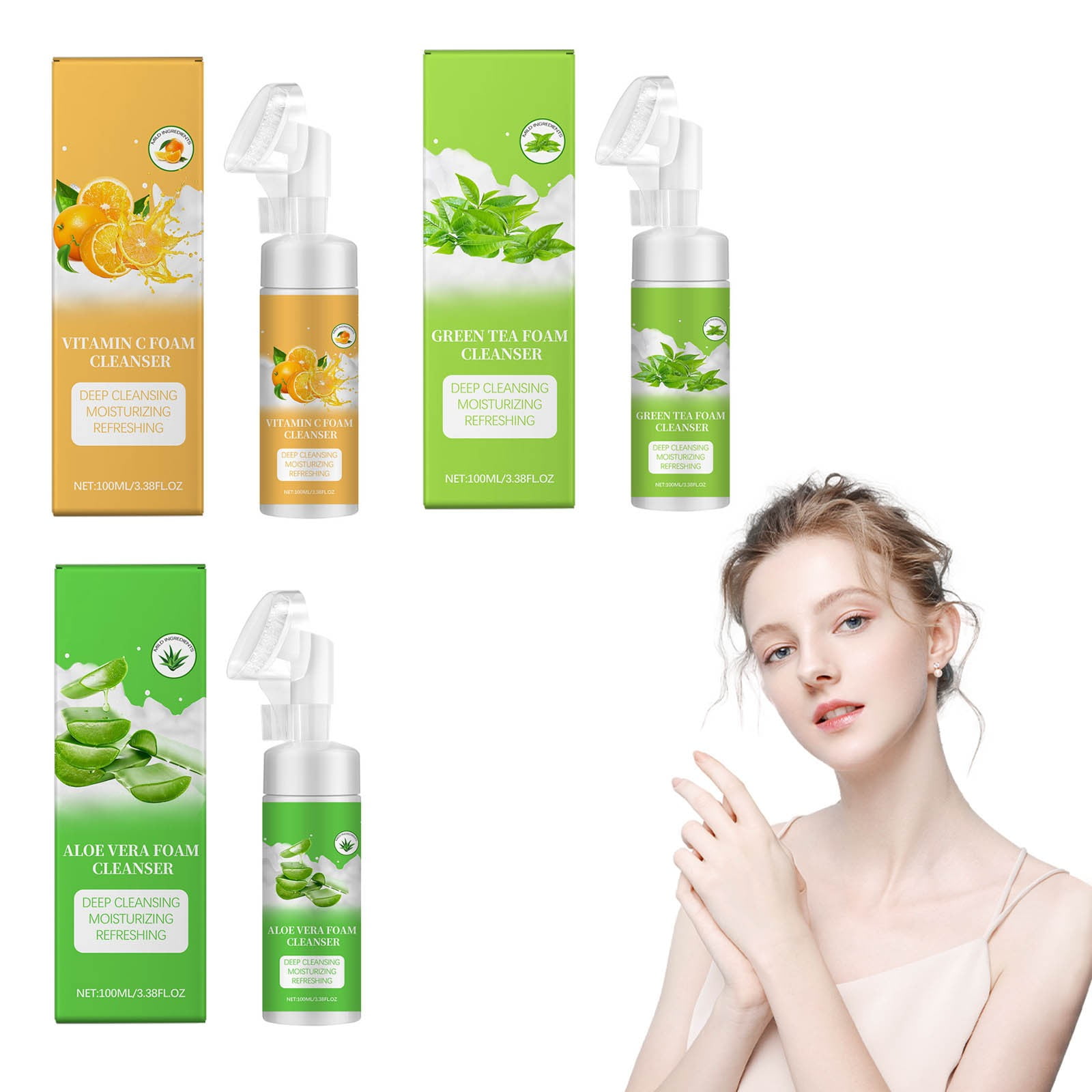 Fresh Save, Aloe Foam Facial Cleanser, Gentle Skin Purifier, Sensitive ...