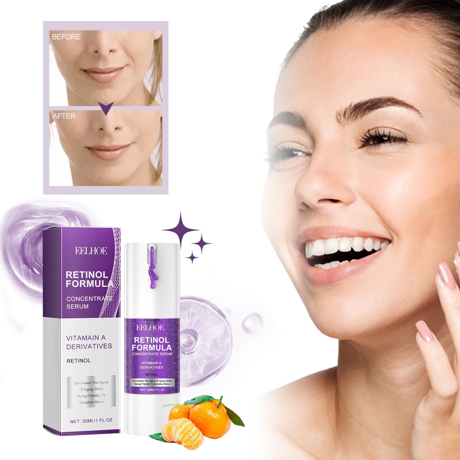 Fresh Save, Retinol Serum Anti-Aging, 30ml Concentrate, Lightweight ...