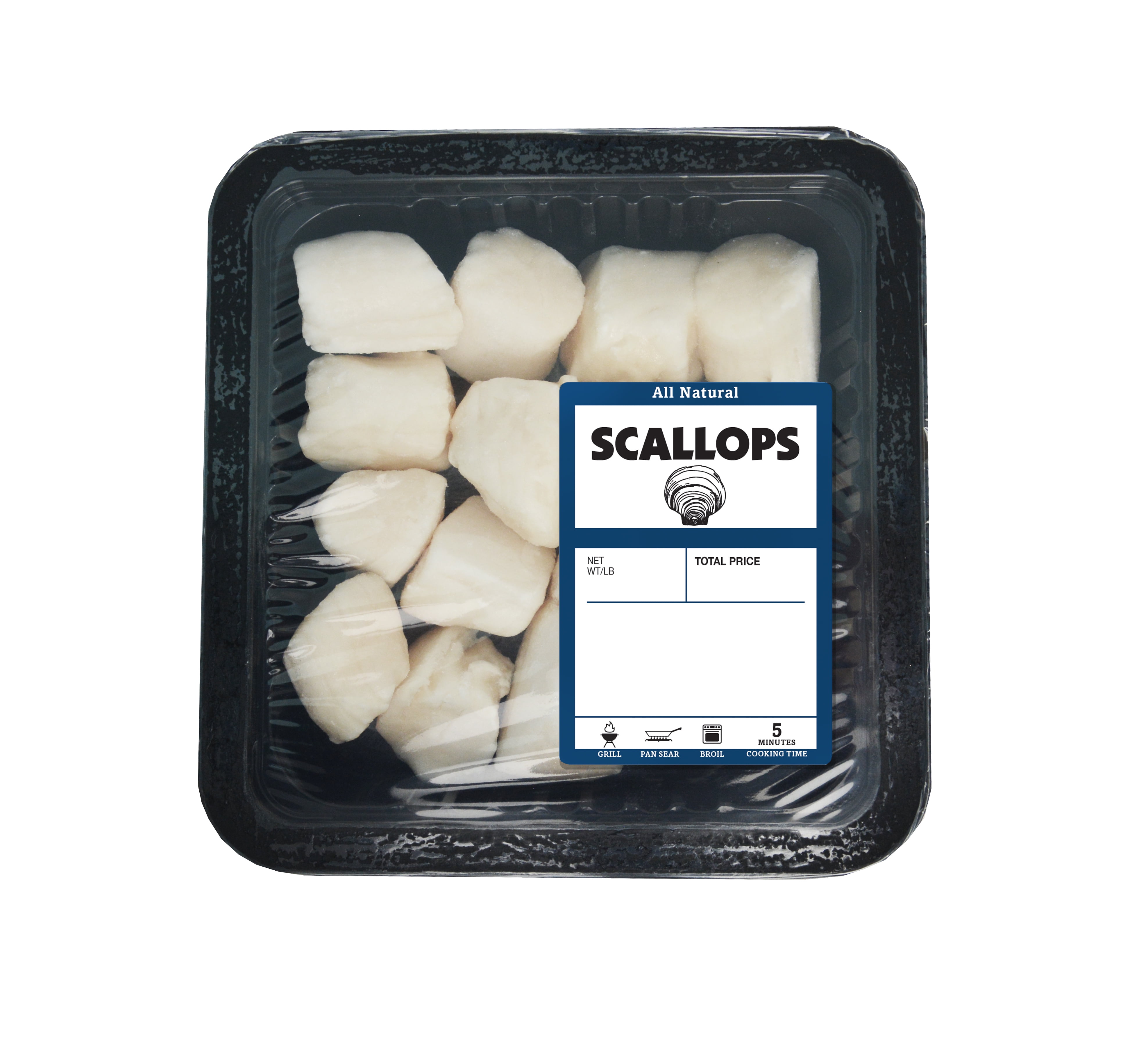 Fresh Scallops, 12 oz - Walmart Business Supplies
