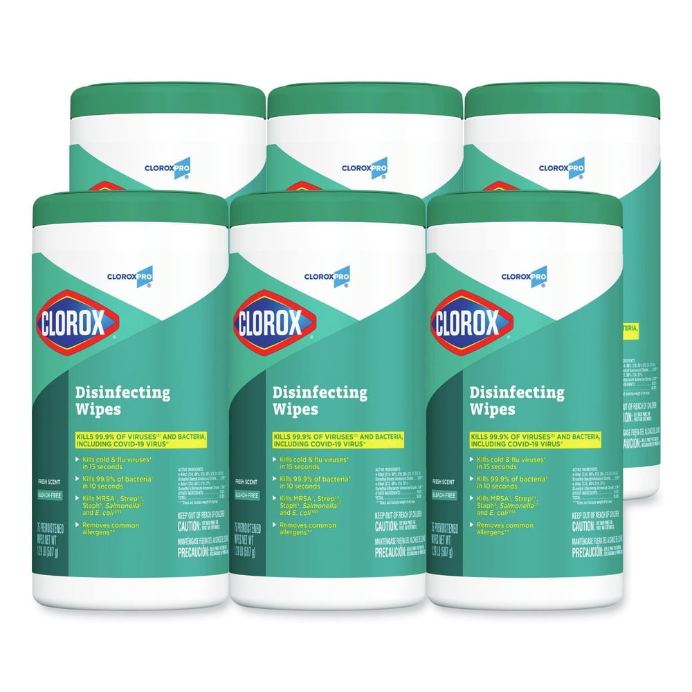 Fresh Scent Disinfecting Wipes (6/Carton) - Walmart.com